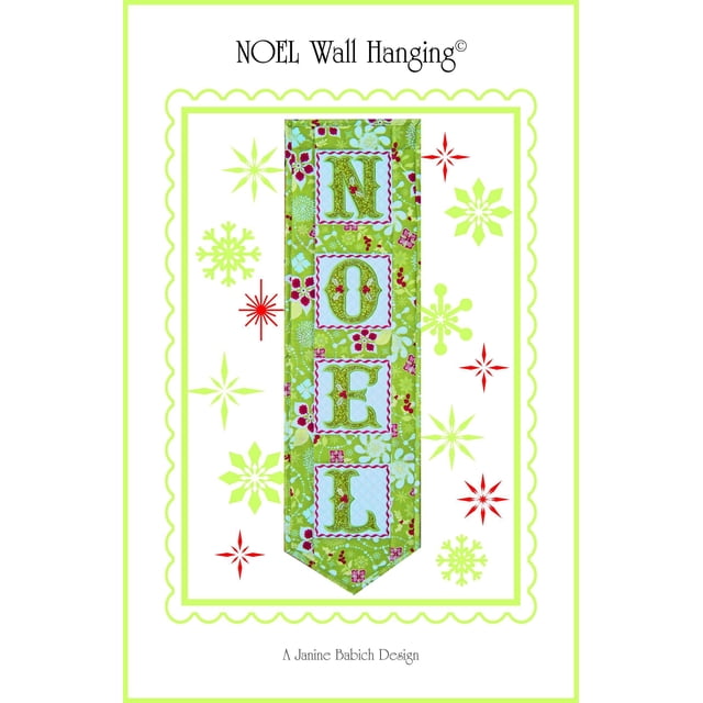 Noel Wall Hanging Machine Embroidery Quilt Pattern by Janine Babich ...
