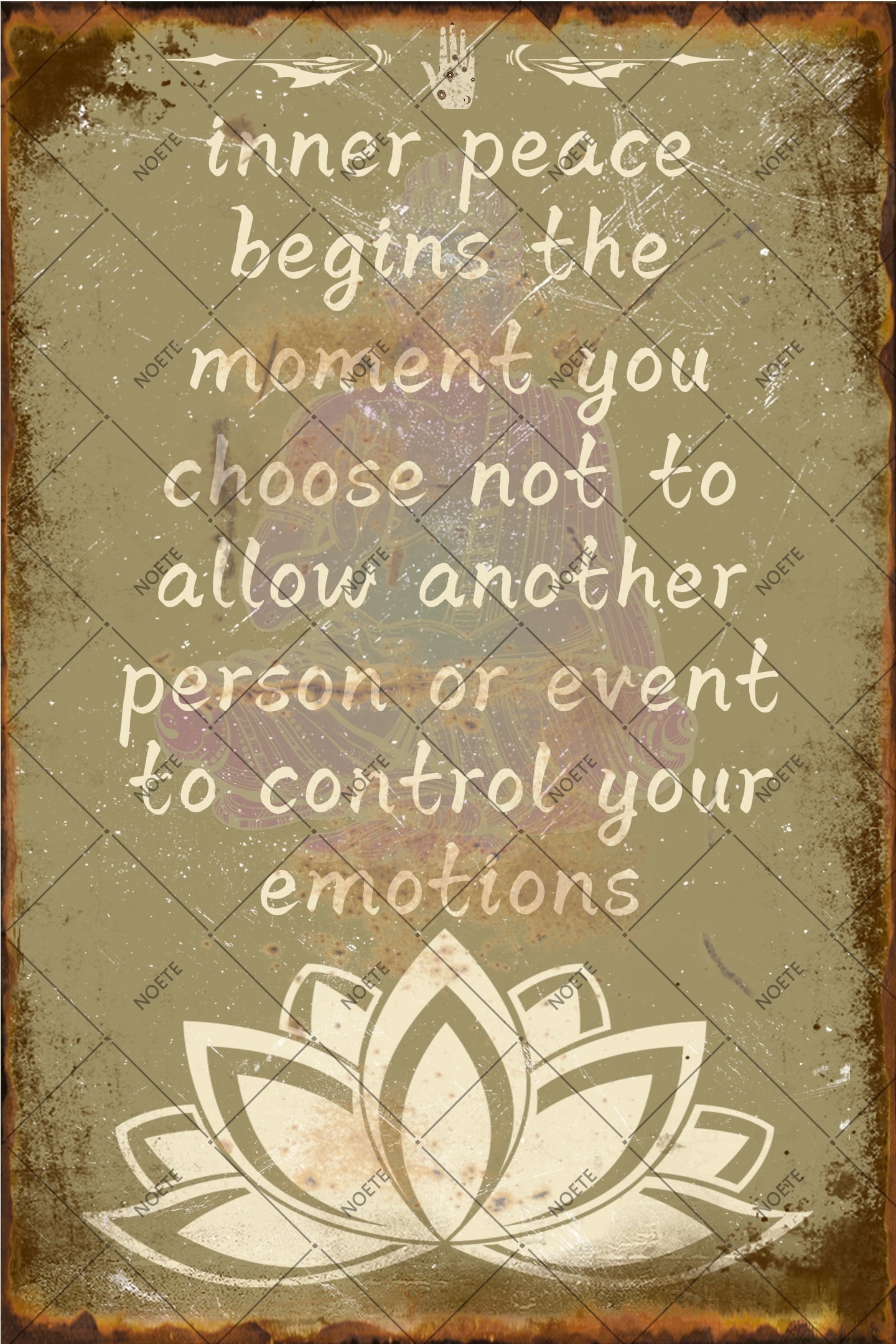 Noete 8x12 Inch Vintage Yoga Quotes Metal Signs Inspirational Wall Art ...