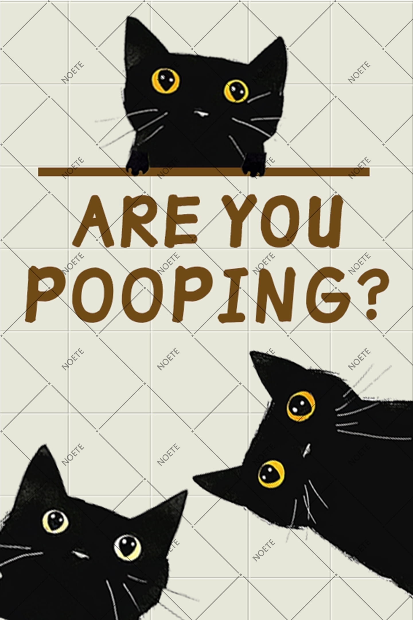 Noete Are You Pooping Tin Sign Vintage 8x12 Inch Funny Bathroom Wall ...