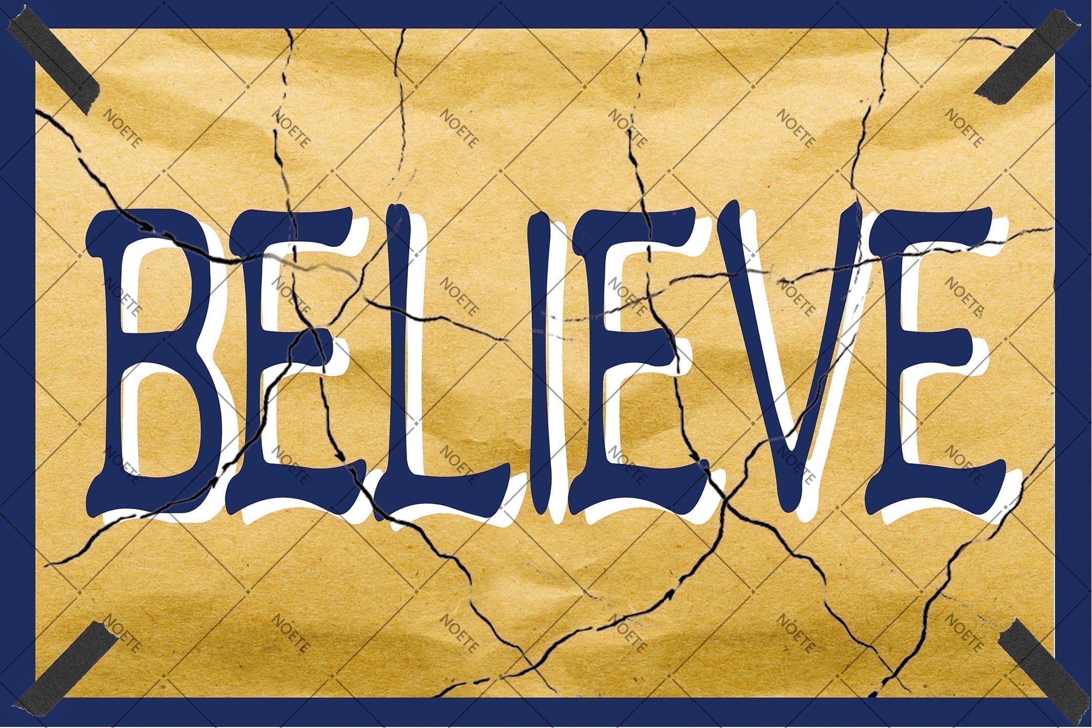 Noete Believe Sign Vintage Believe Sign 8x12 Inch, Rustic Metal Wall ...