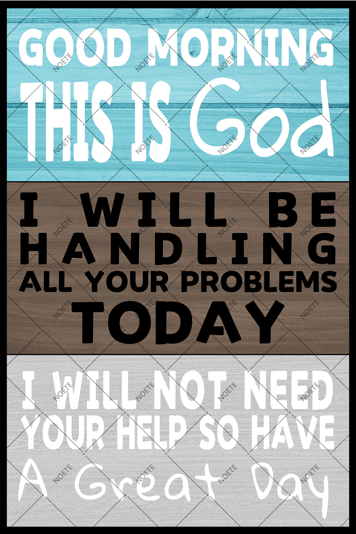 Noete Religious Tin Sign Inspirational Christian Sign for Home, Office ...