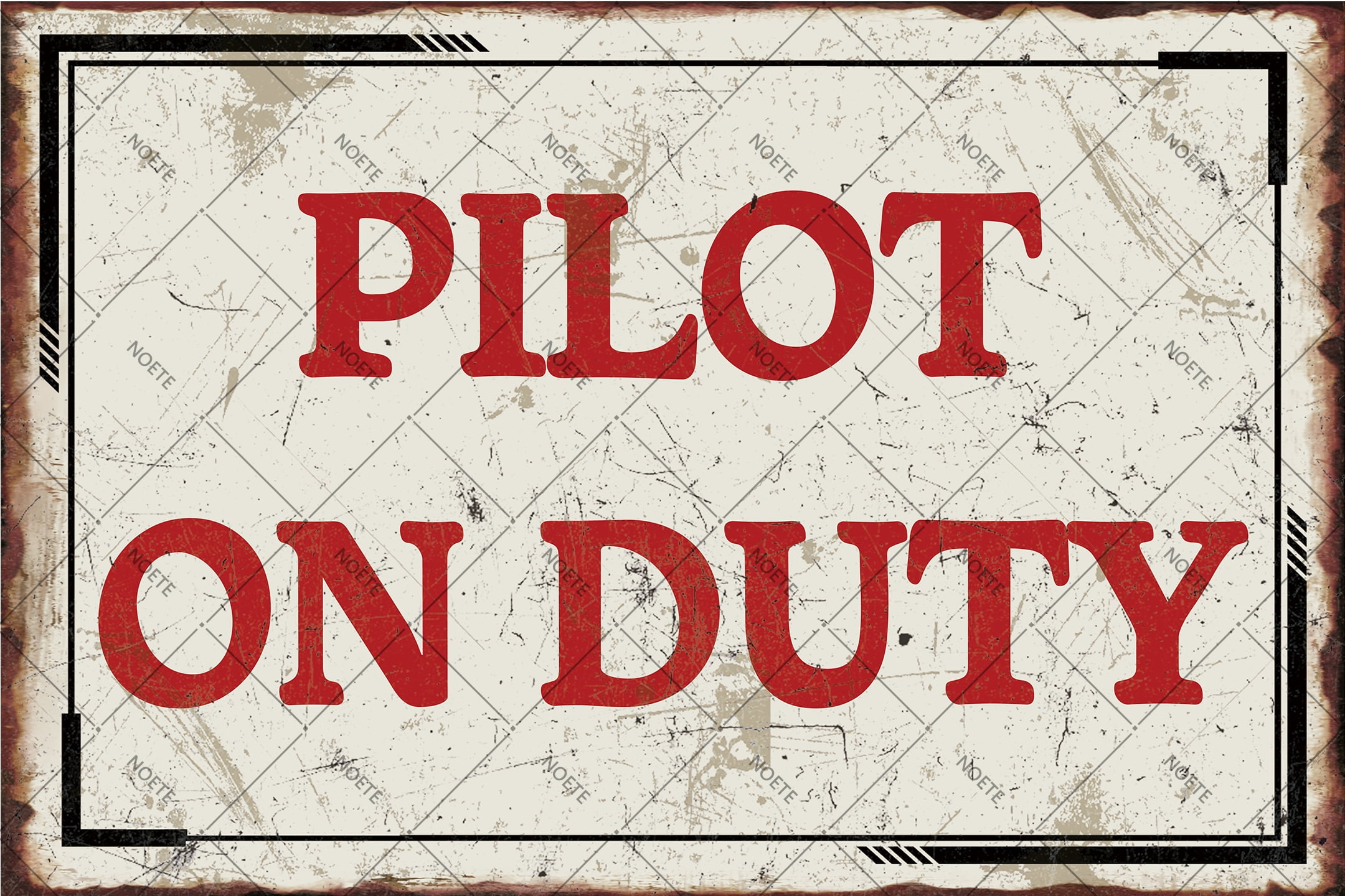 Noete Vintage Airplane Tin Sign 12x16 Inch Retro Aviation Metal Plaque ...