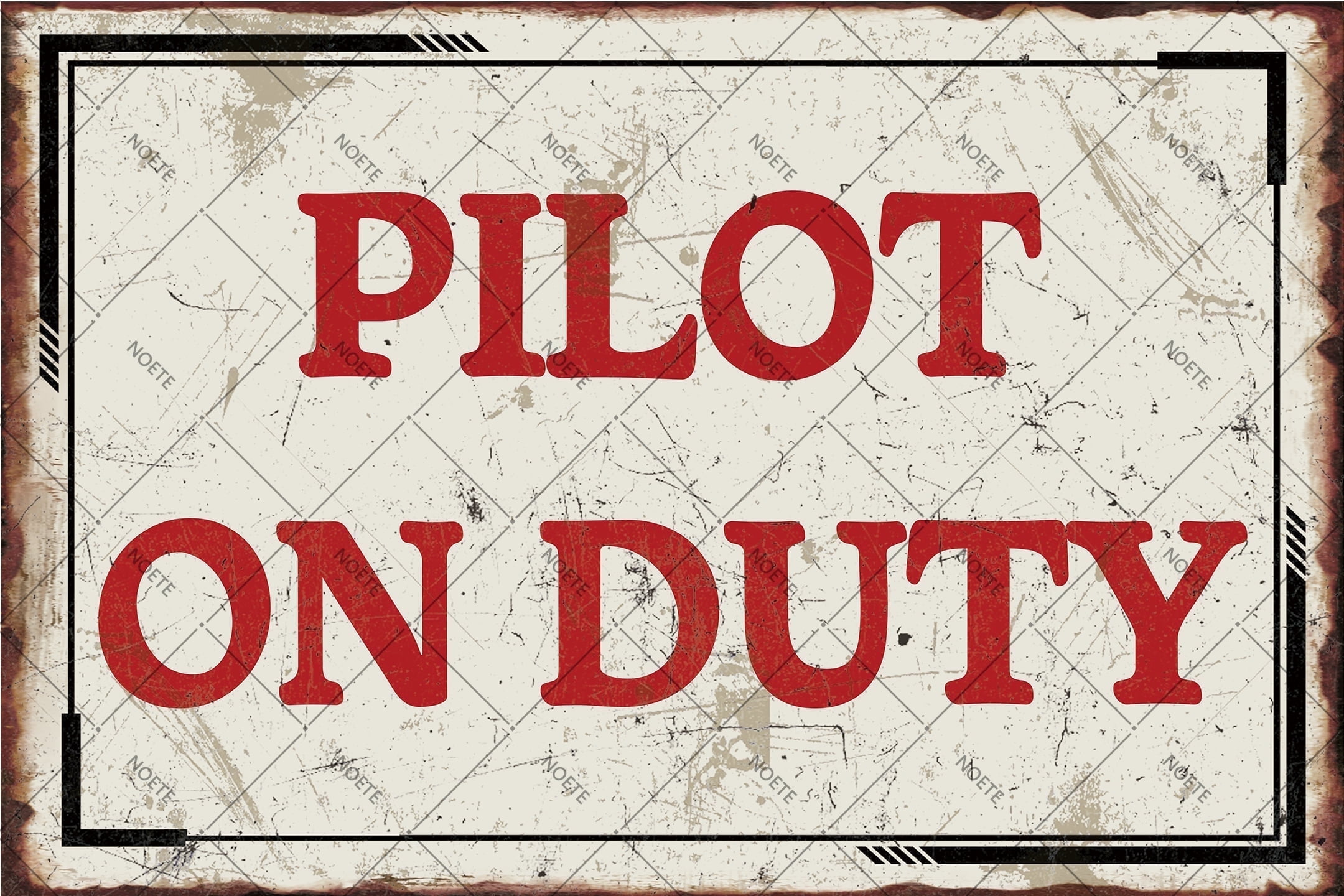 Noete Vintage Airplane Tin Sign 8x12 Inch Retro Aviation Metal Plaque ...