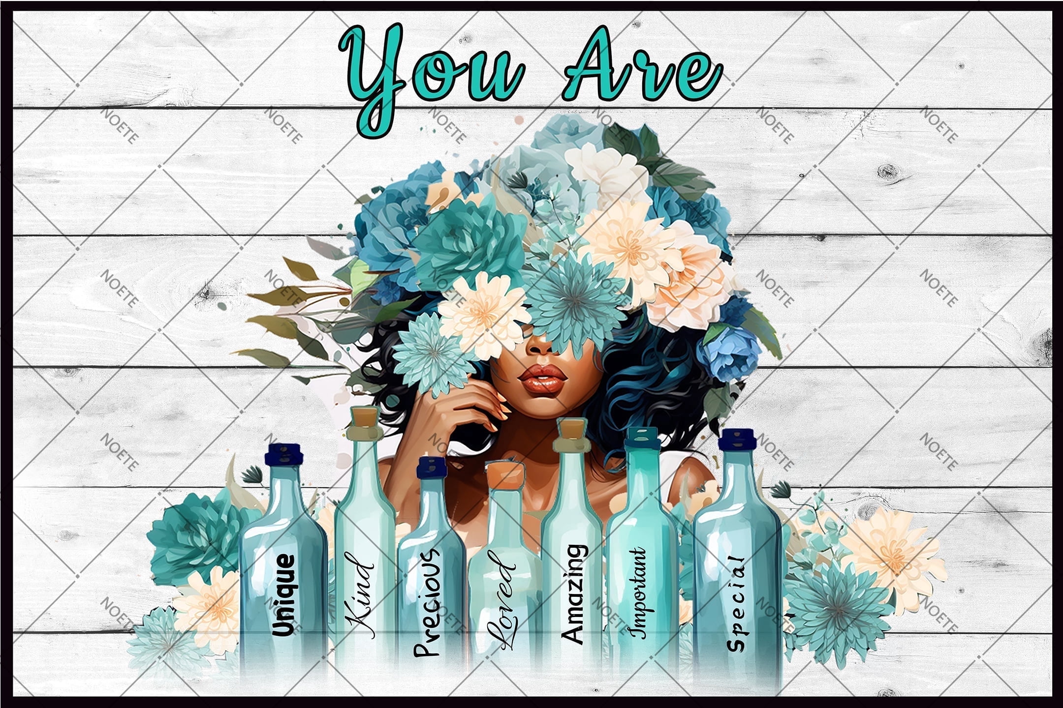 Noete Women Positive Affirmations Metal Tin Sign Desk Decorations for ...