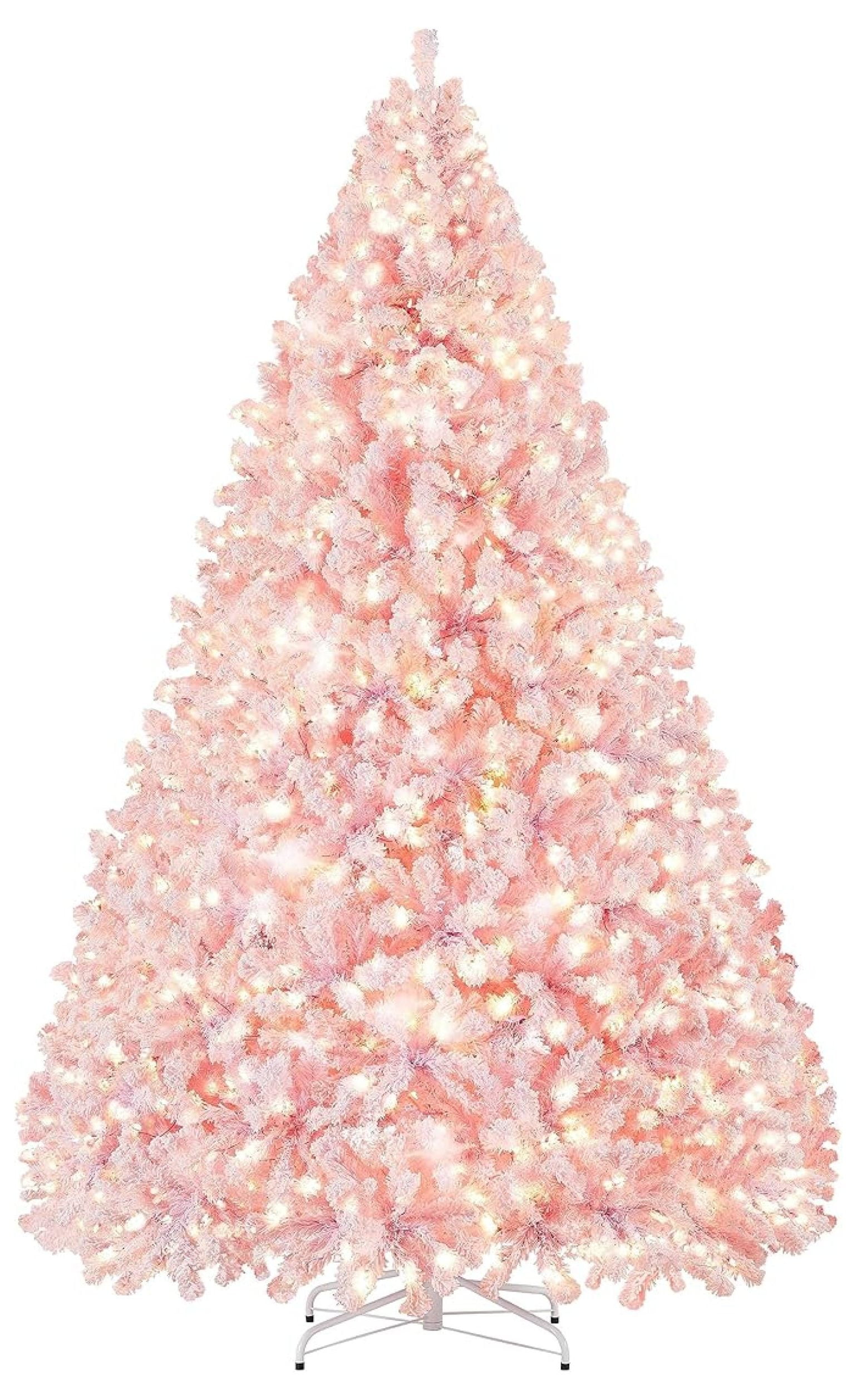 Noeteard 9ft Pre-lit Artificial Christmas Tree with Incandescent Warm ...