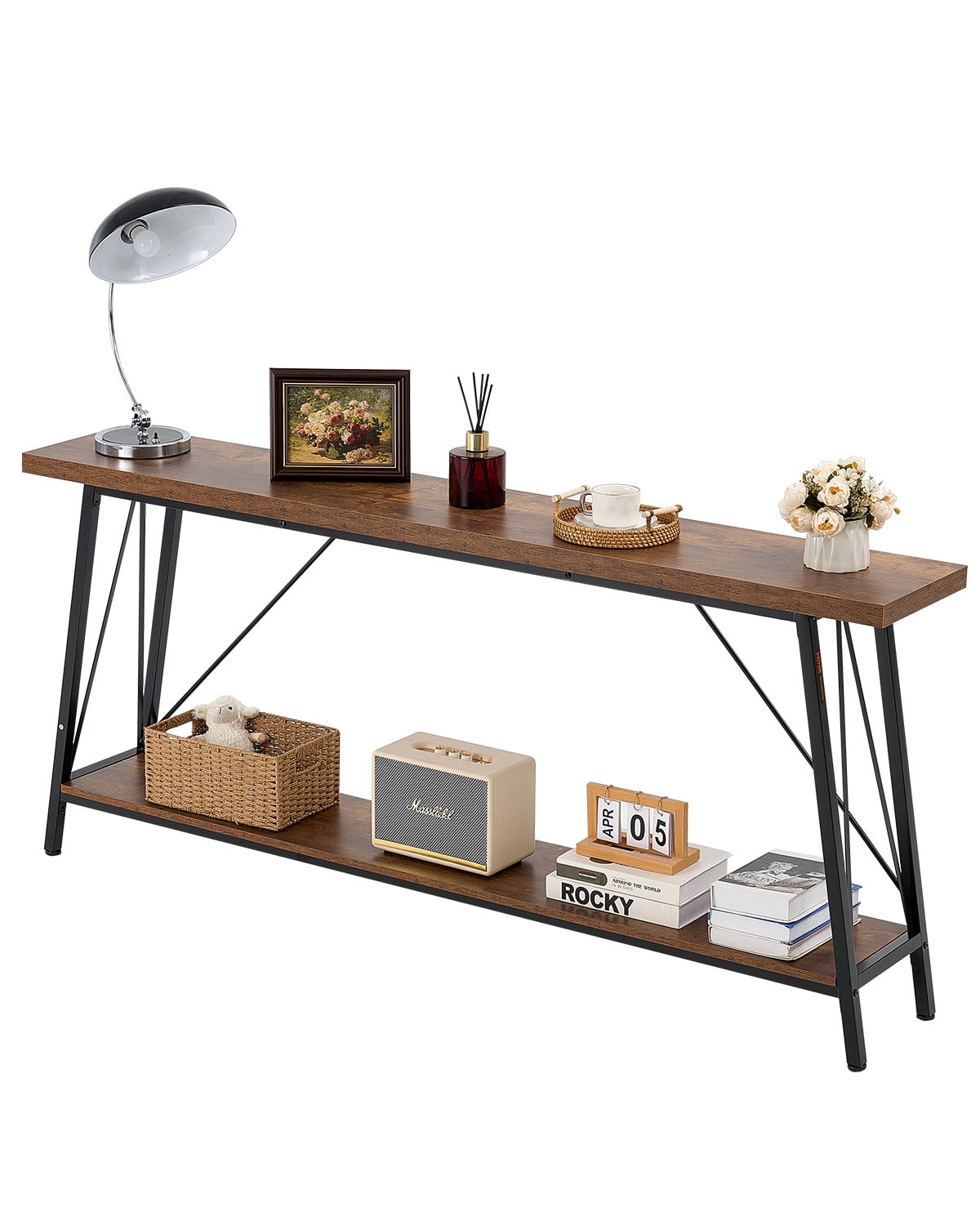 Noeteard Long Console Table, 70.9 Inch Entryway Table, Narrow Hallway ...