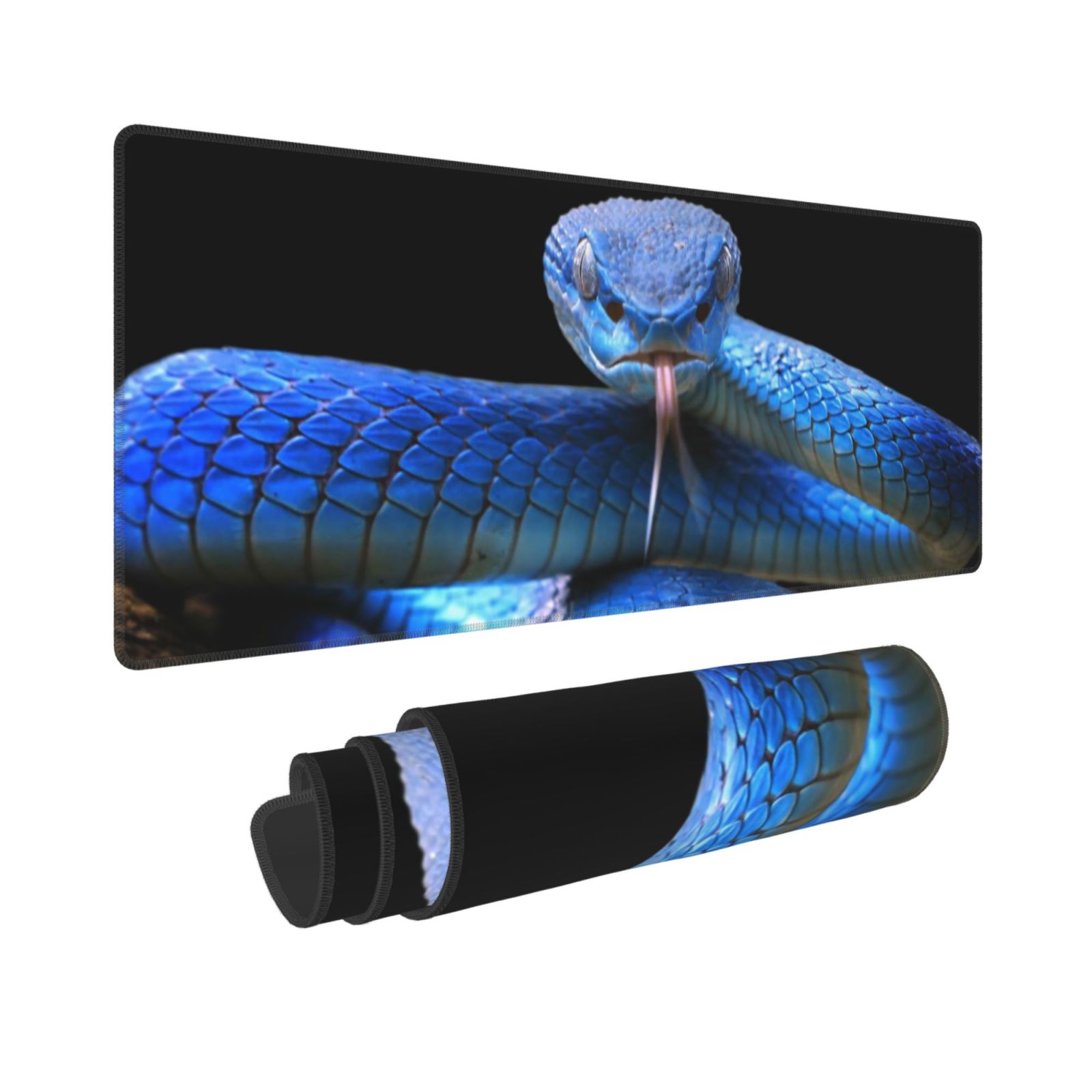 Noewx Blue Viper Snake Large Gaming Mouse Pad 31.5" x 11.8" Keyboard ...