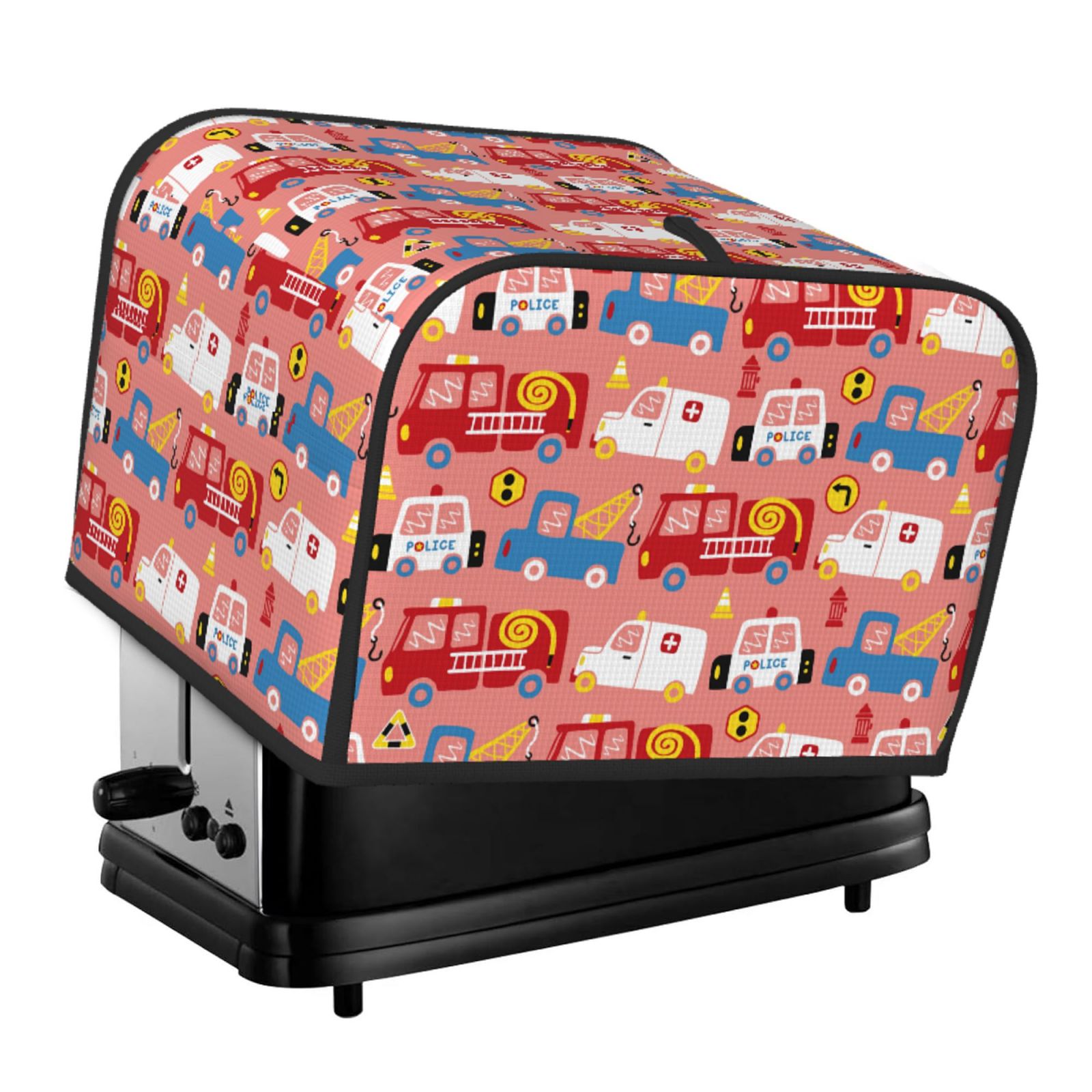 Noewx Cartoon with Traffic Elements Toaster Covers 4 Slice Appliance ...