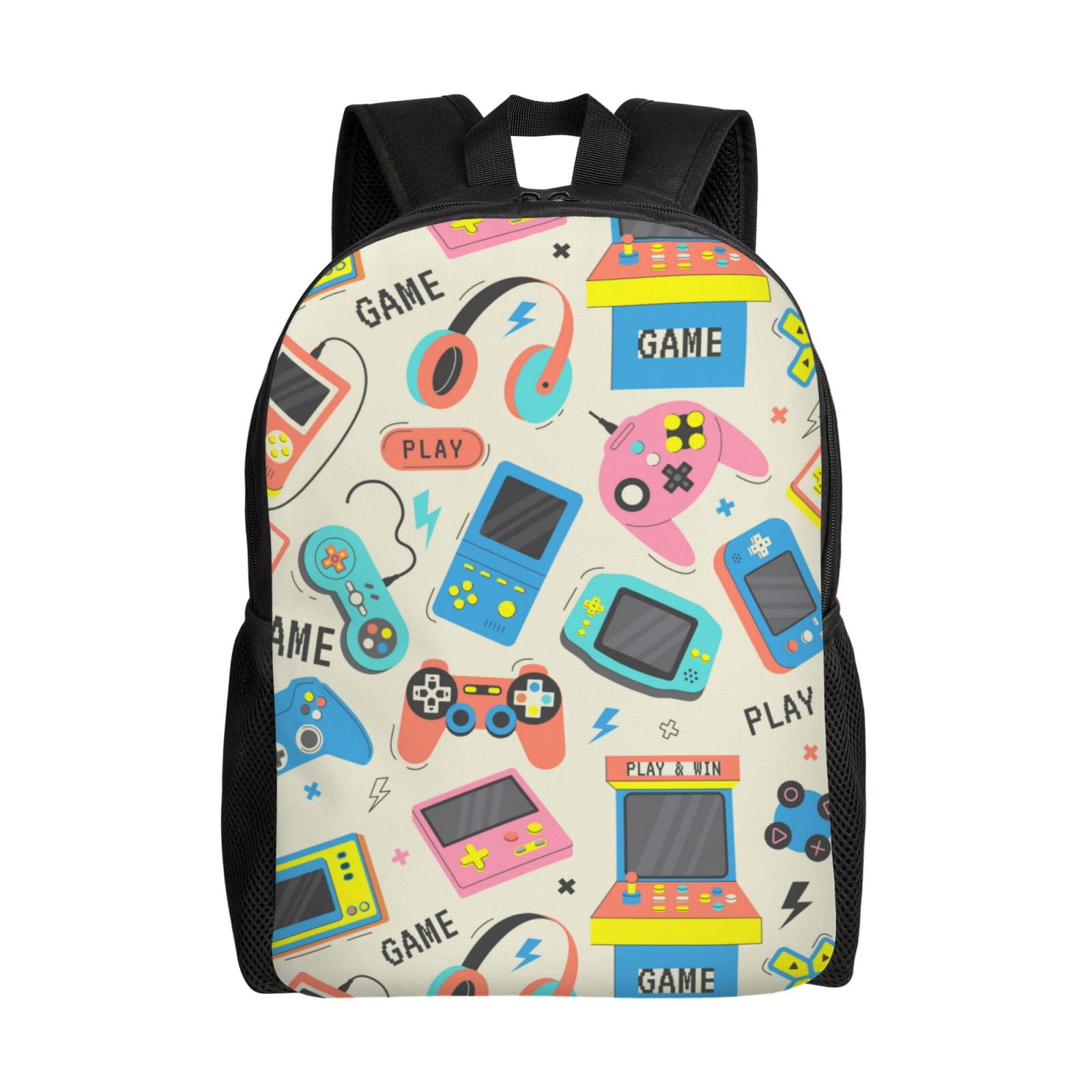 Noewx Playing Video Games Backpack for Men and Women College Computer ...