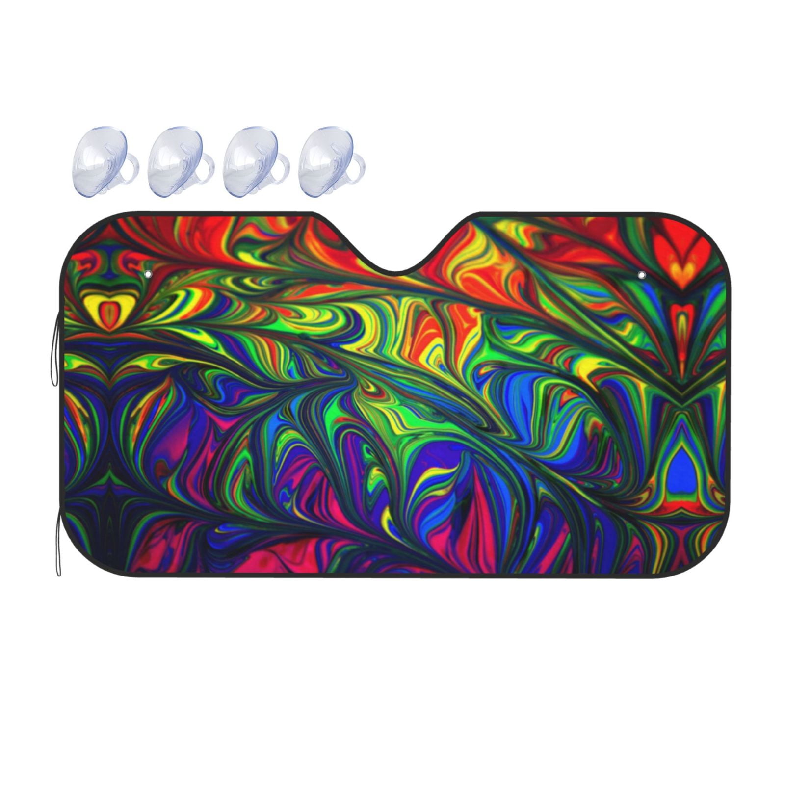 Noewx Pride Rainbow Windshield Sun Shade Car Front Window Sunshade Auto ...