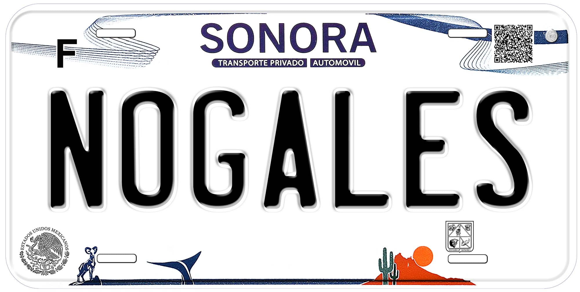 Nogales Sonora Mexico Novelty Car License Plate - Walmart.com