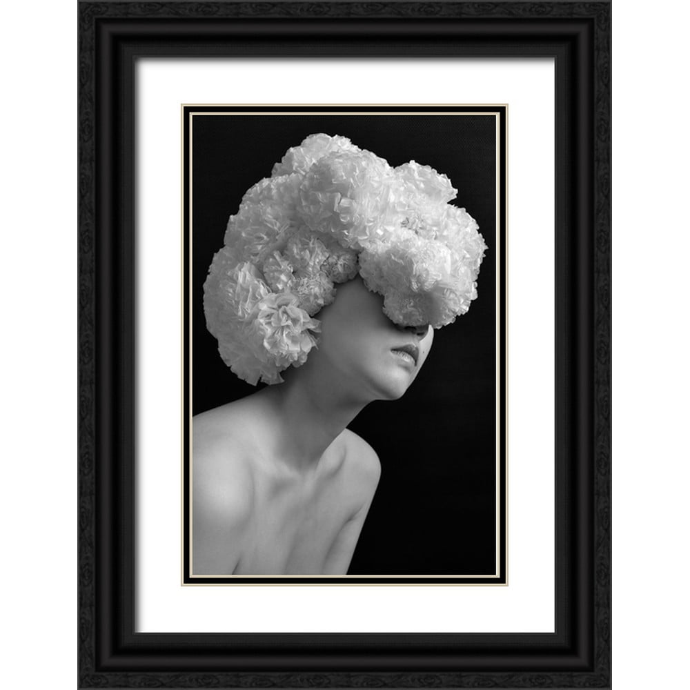 Nogi, Kuchiko 17x24 Black Ornate Wood Framed with Double Matting Museum ...