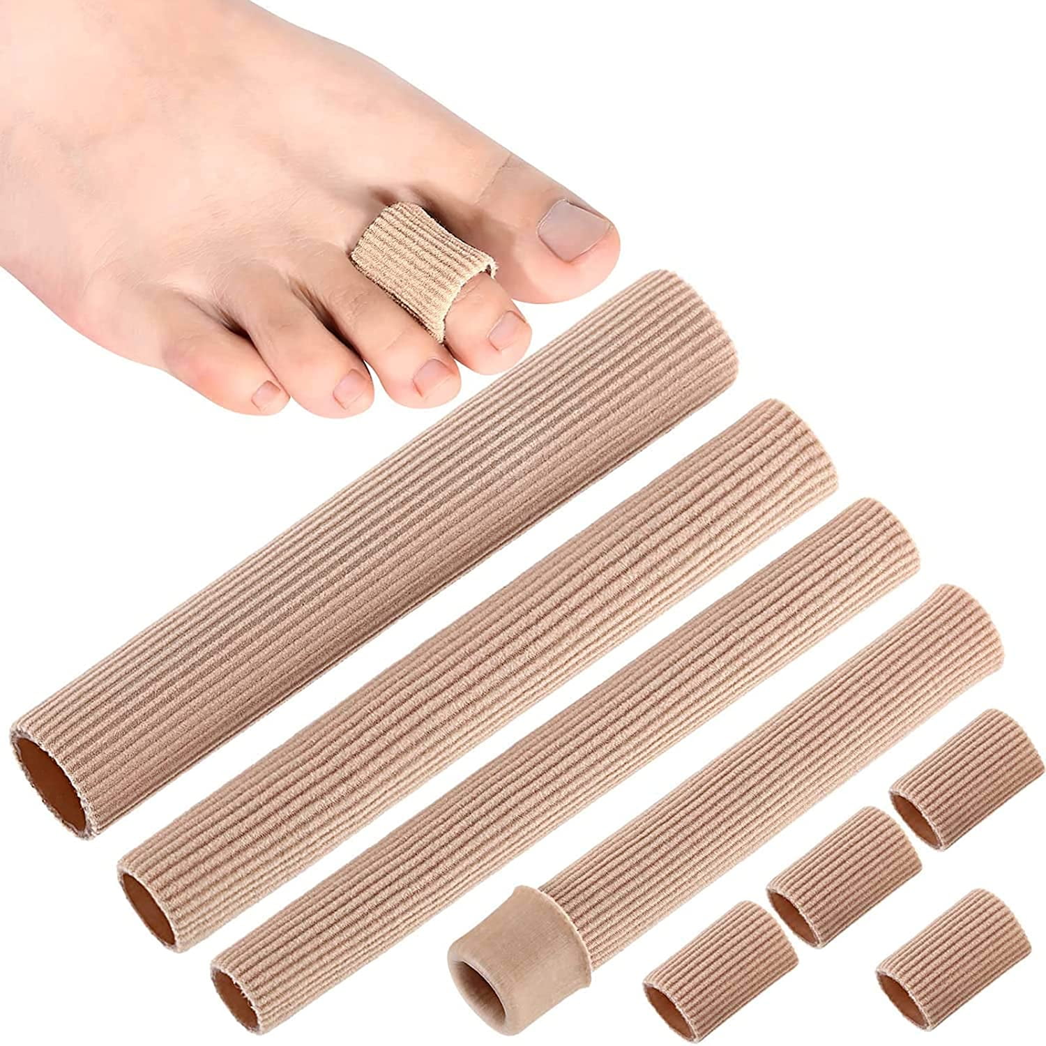 Nogis 5 Pack Toe Tubes, Toe Cushion Tube, Toe Tubes Sleeves for Relief ...