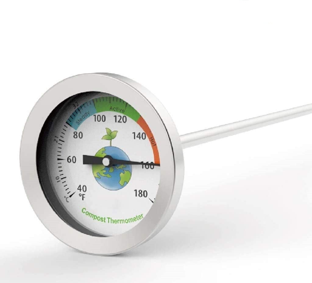 Nogis Compost Thermometer - Soil Thermometer 19.6 Inch stalk, Steel ...