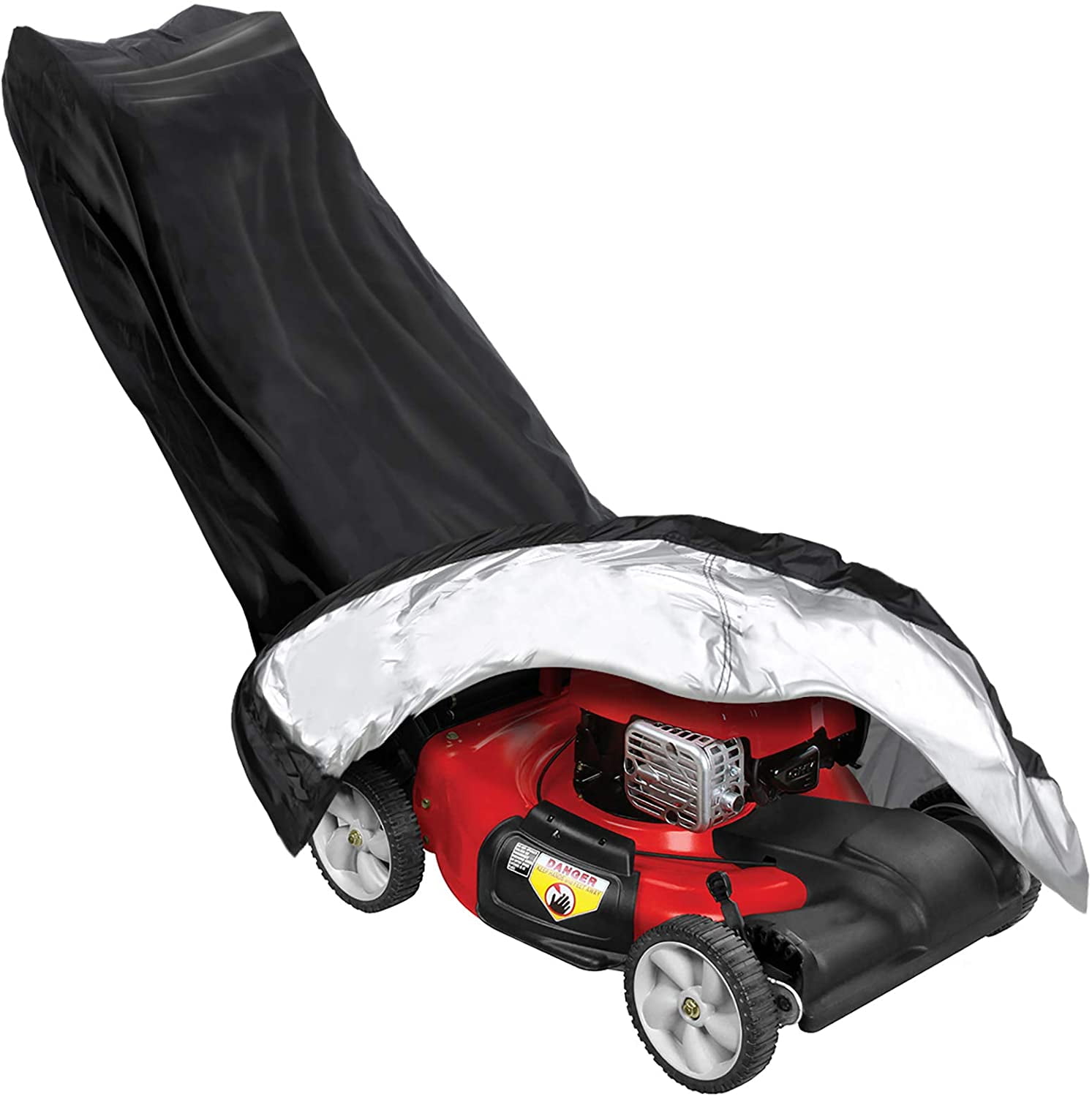 Nogis Lawn Mower Cover, Heavy Duty Oxford&Plastic Cover 100% Waterproof ...