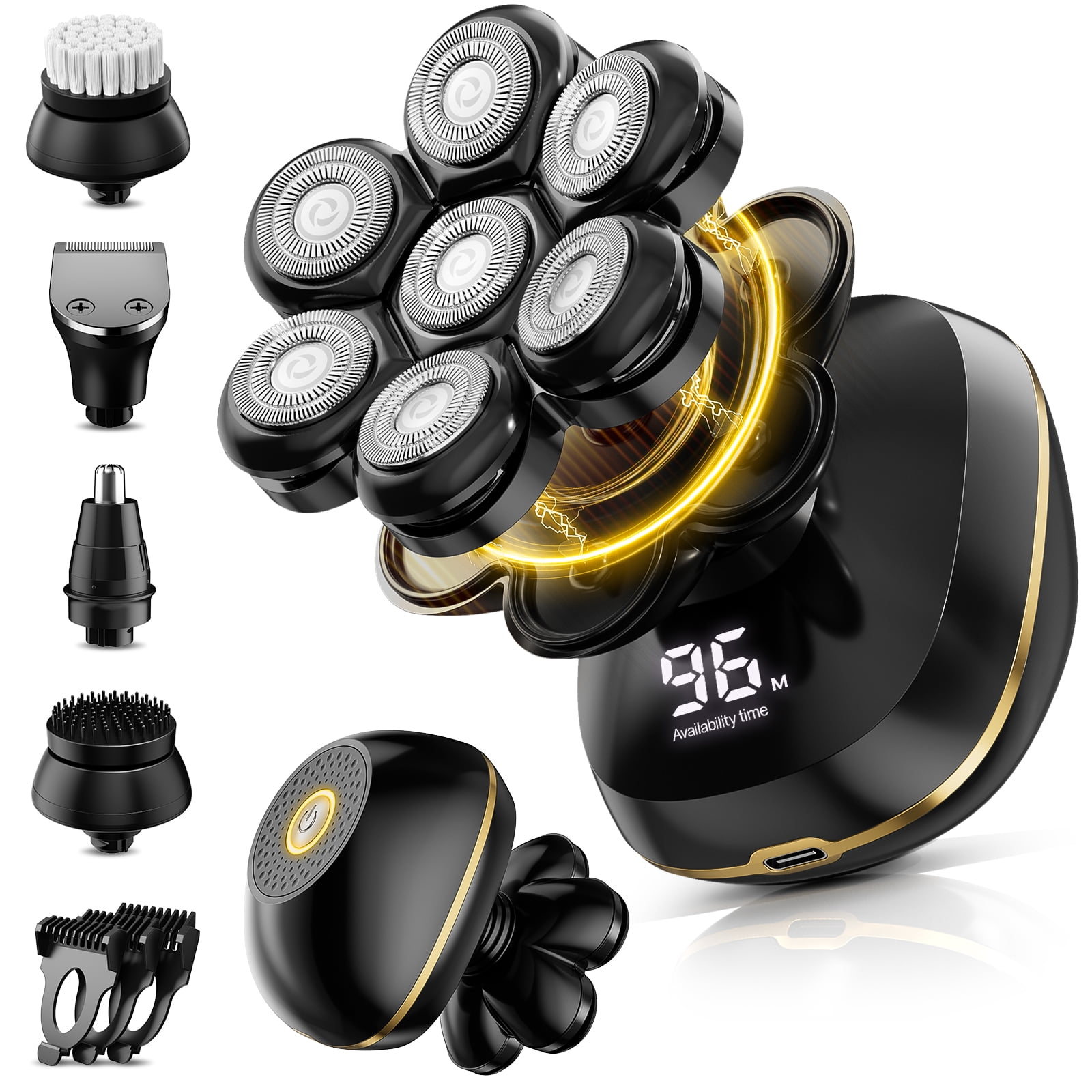 Brandclub - Nogroa 7D Head Shavers for Bald Men, Magnetic Electric ...