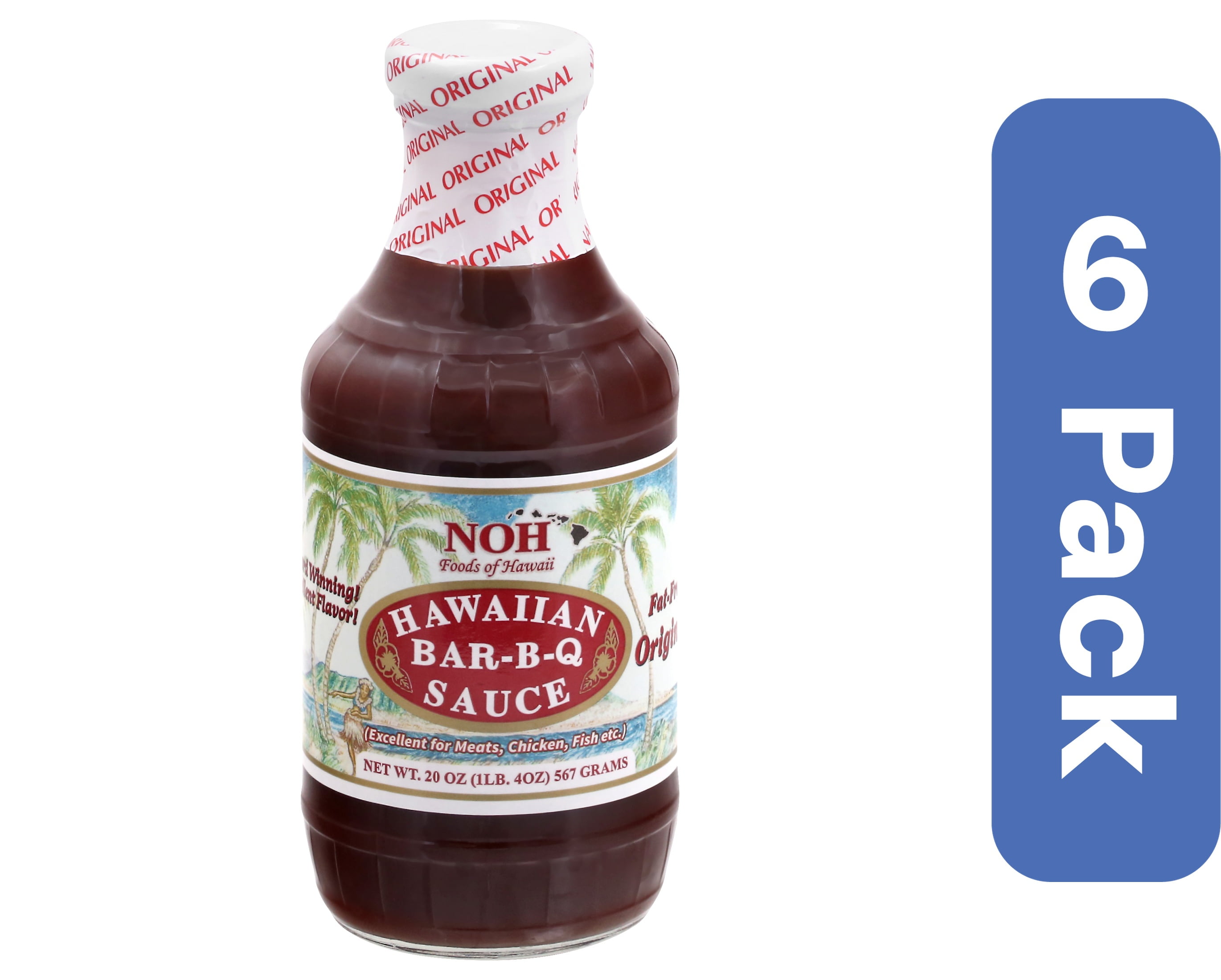 Noh Foods Hawaiian BBQ Sauce 20 oz (Pack Of 6) - Walmart.com