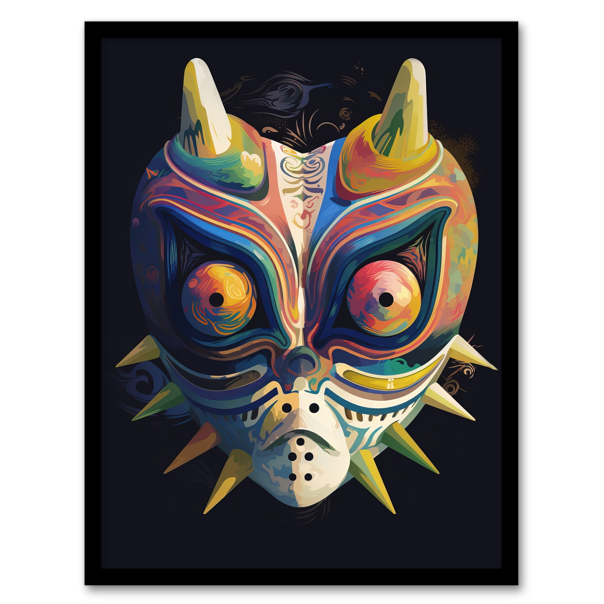 Noh Theatre Mask Painting Supernatural Japanese Creature Portrayal ...