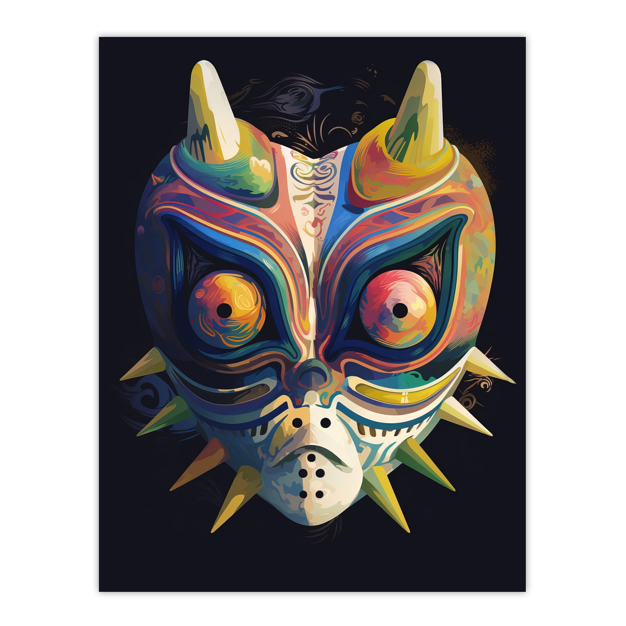Noh Theatre Mask Painting Supernatural Japanese Creature Portrayal ...