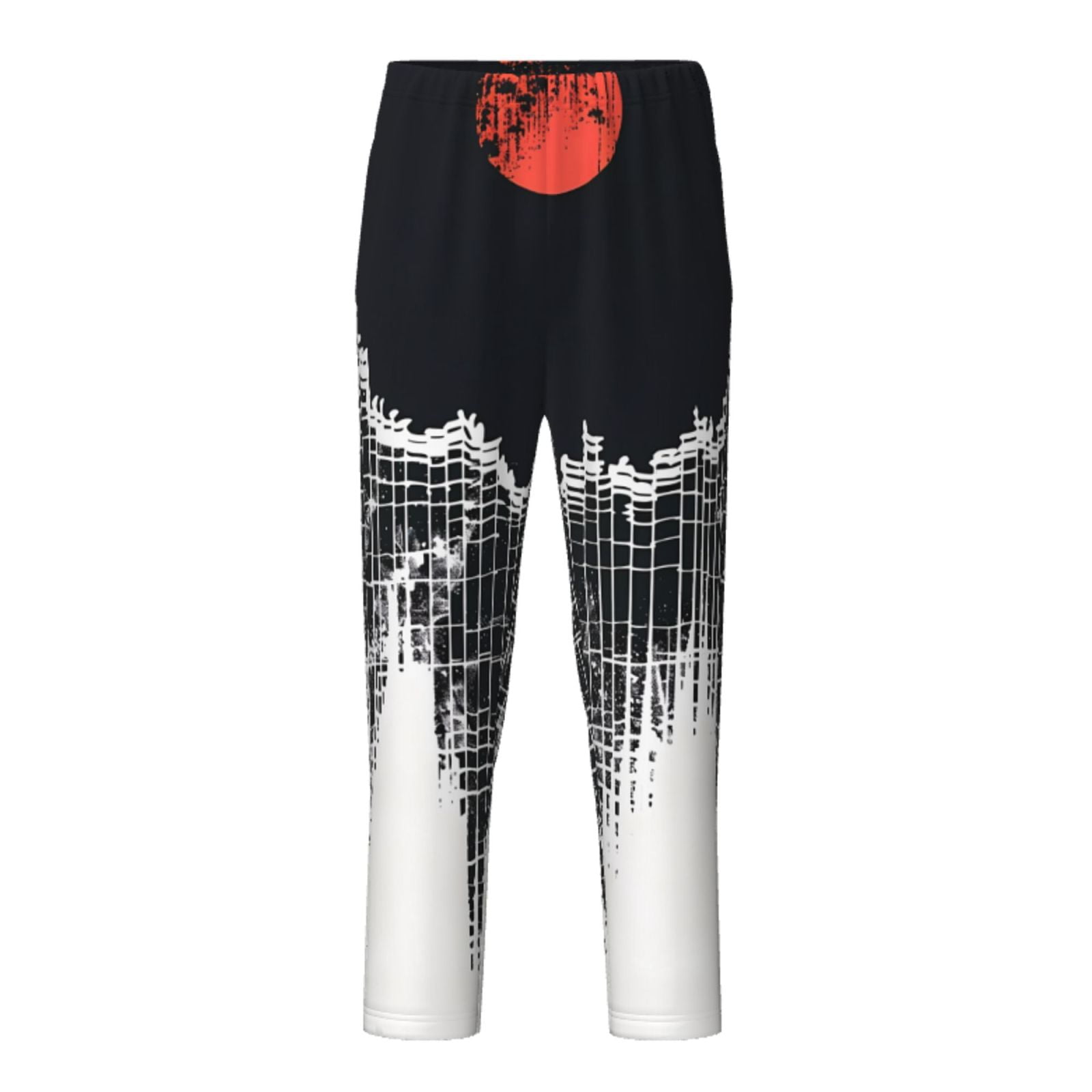 Noikeo Abstract Red Sun Design Print Soft Pajamas Pants for Boys ...