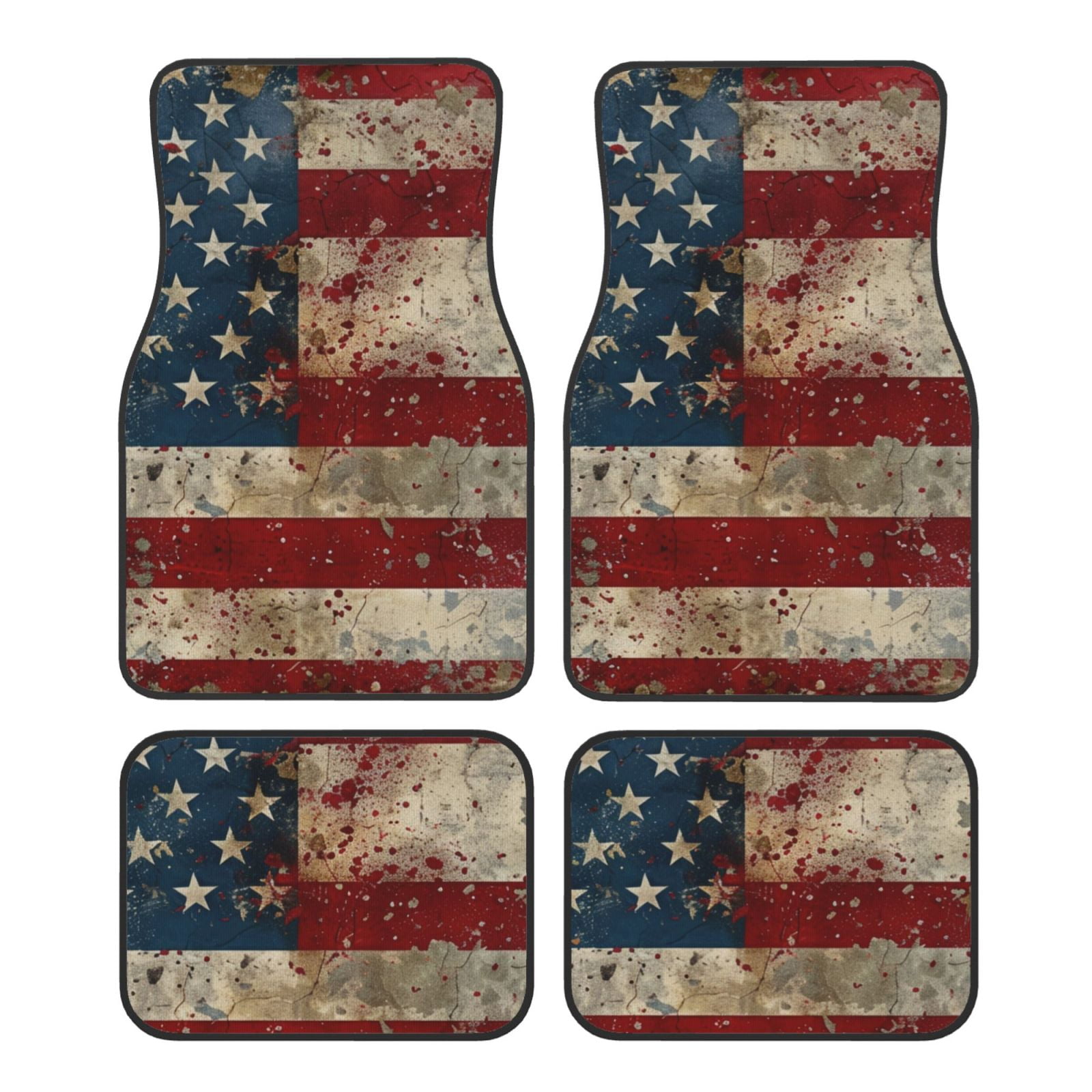 Noikeo American Flag1 for 4-Piece Floor Mats, Custom Fit Car Mats All ...