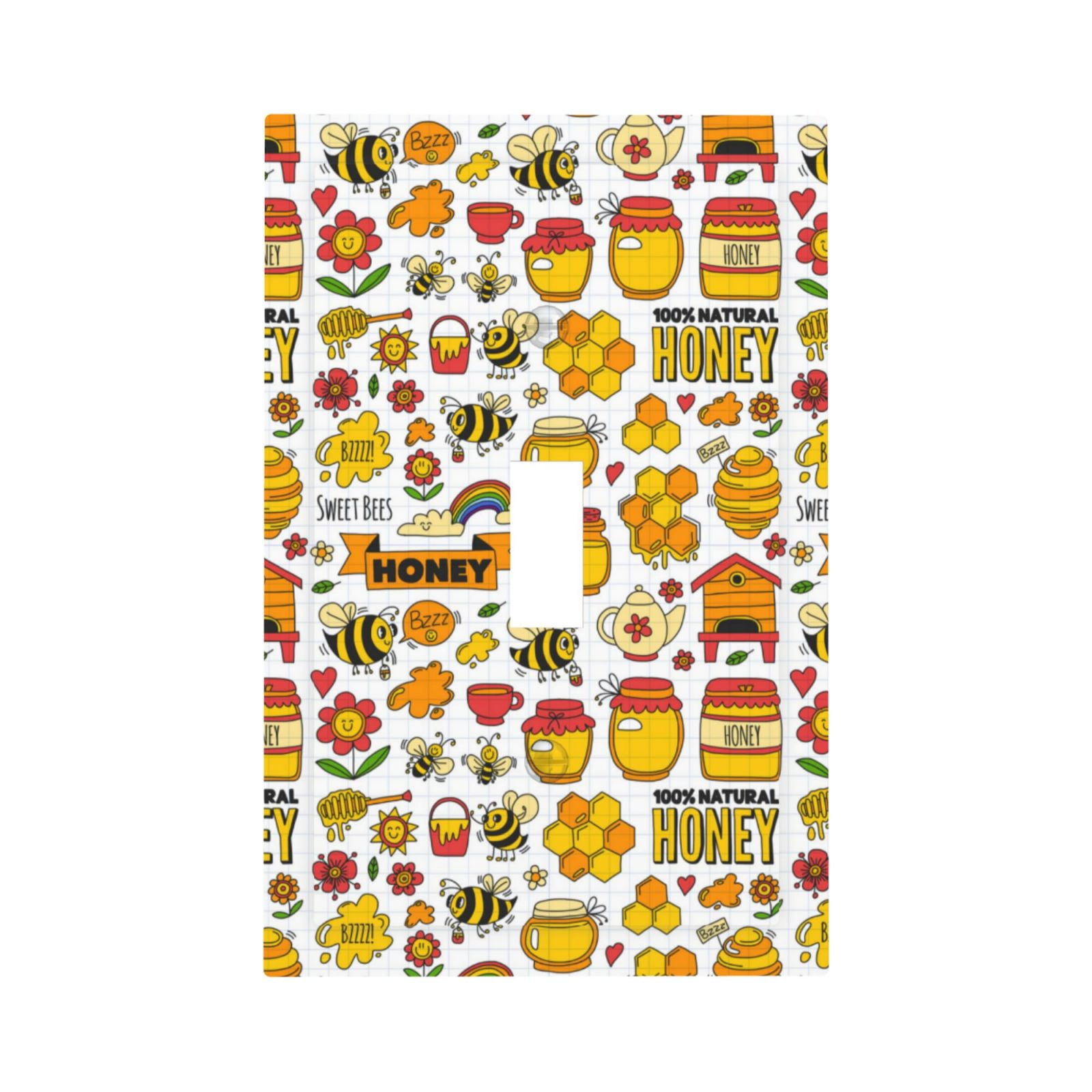 Noikeo Bees And Honey 1 Pattern Electrical Outlet Covers-Electric ...