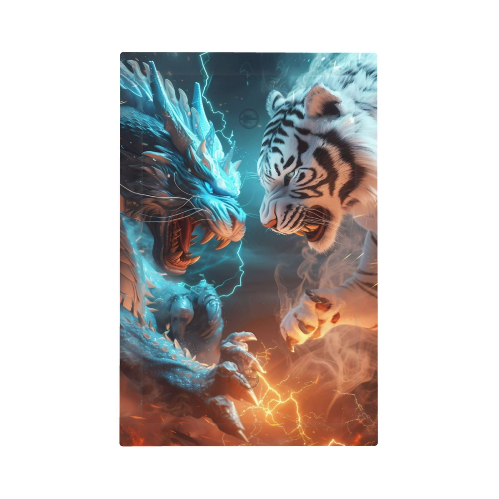 Noikeo Blue Dragon And White Tiger Pattern Electrical Outlet Covers ...