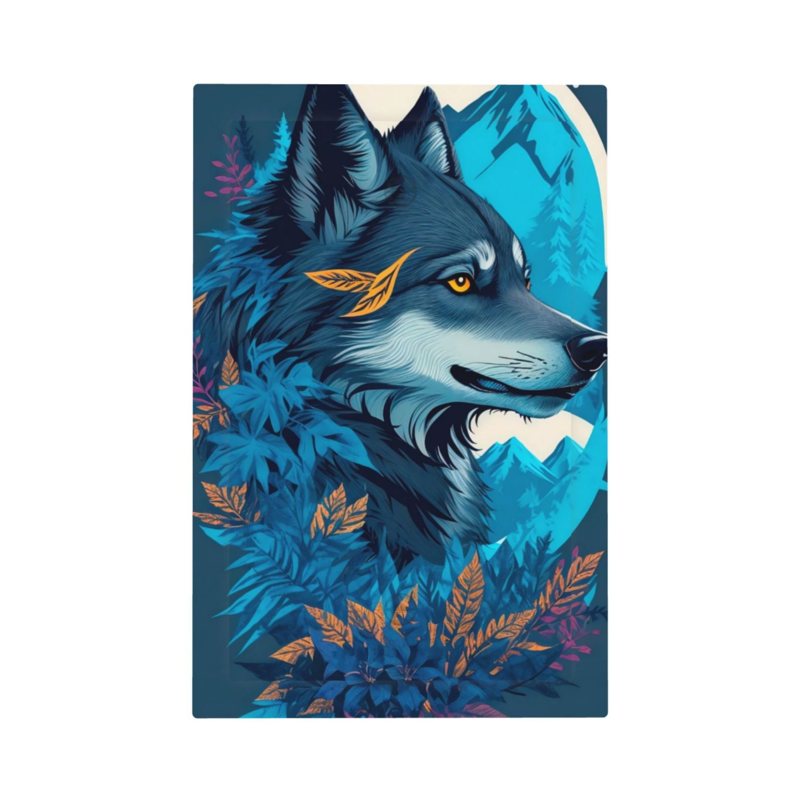 Noikeo Blue Iceberg Leaf Wolf 标题-Style V - Walmart.com