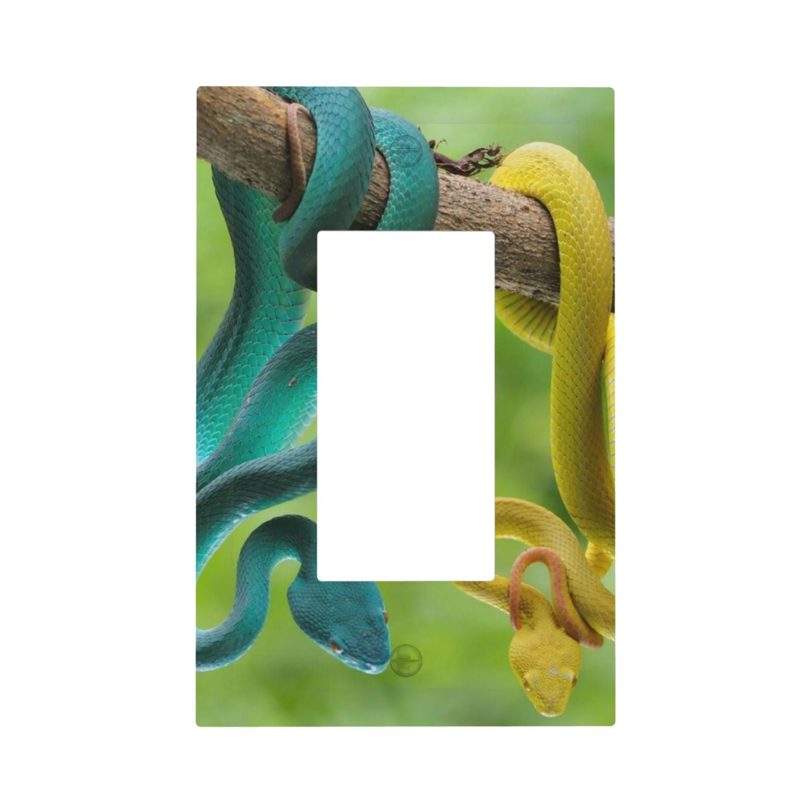 Noikeo Blue Viper And Yellow Viper Snake Pattern Electrical Outlet ...