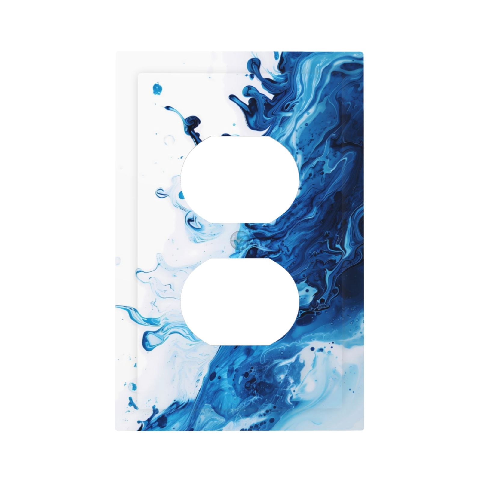Noikeo Blue White Fluid Art Pattern Electrical Outlet Covers-Electric ...