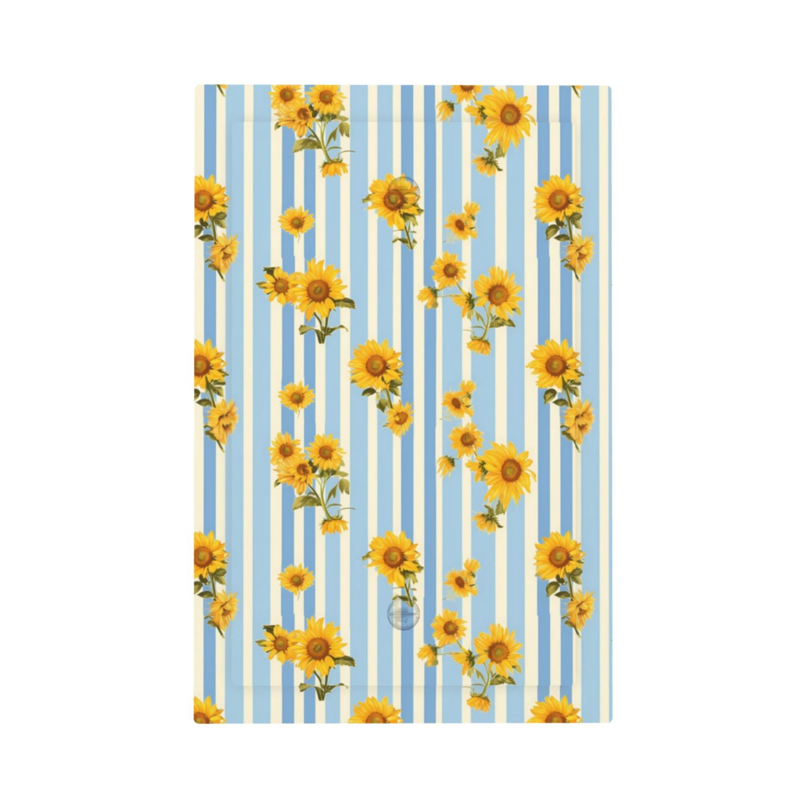 Noikeo Blue White Striped Sunflower Pattern Electrical Outlet Covers ...