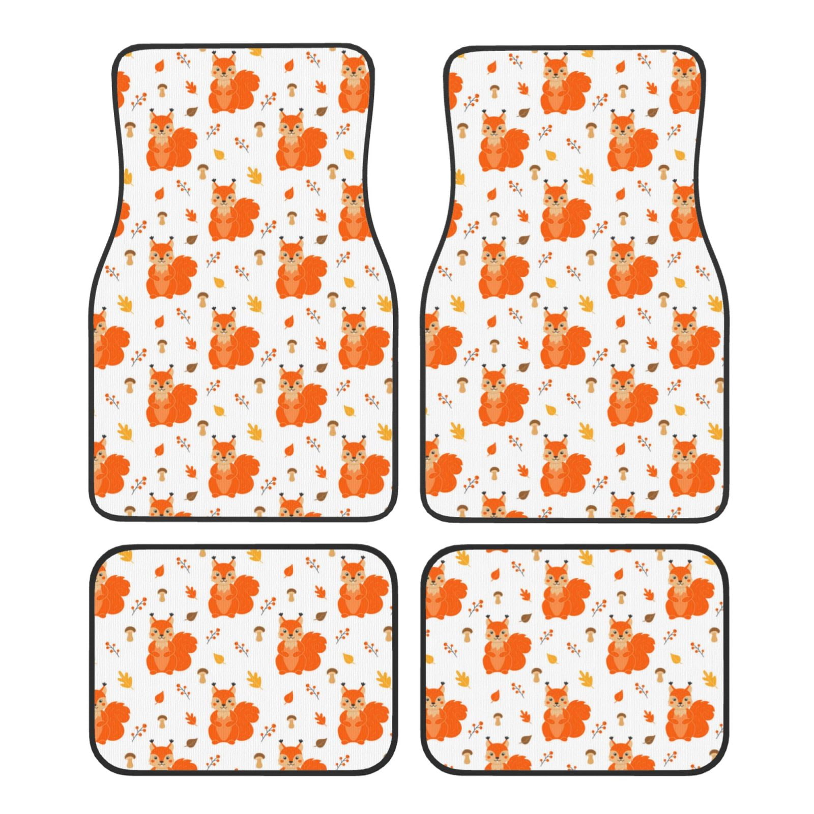Noikeo Cartoon Squirrel for 4-Piece Floor Mats, Custom Fit Car Mats All ...
