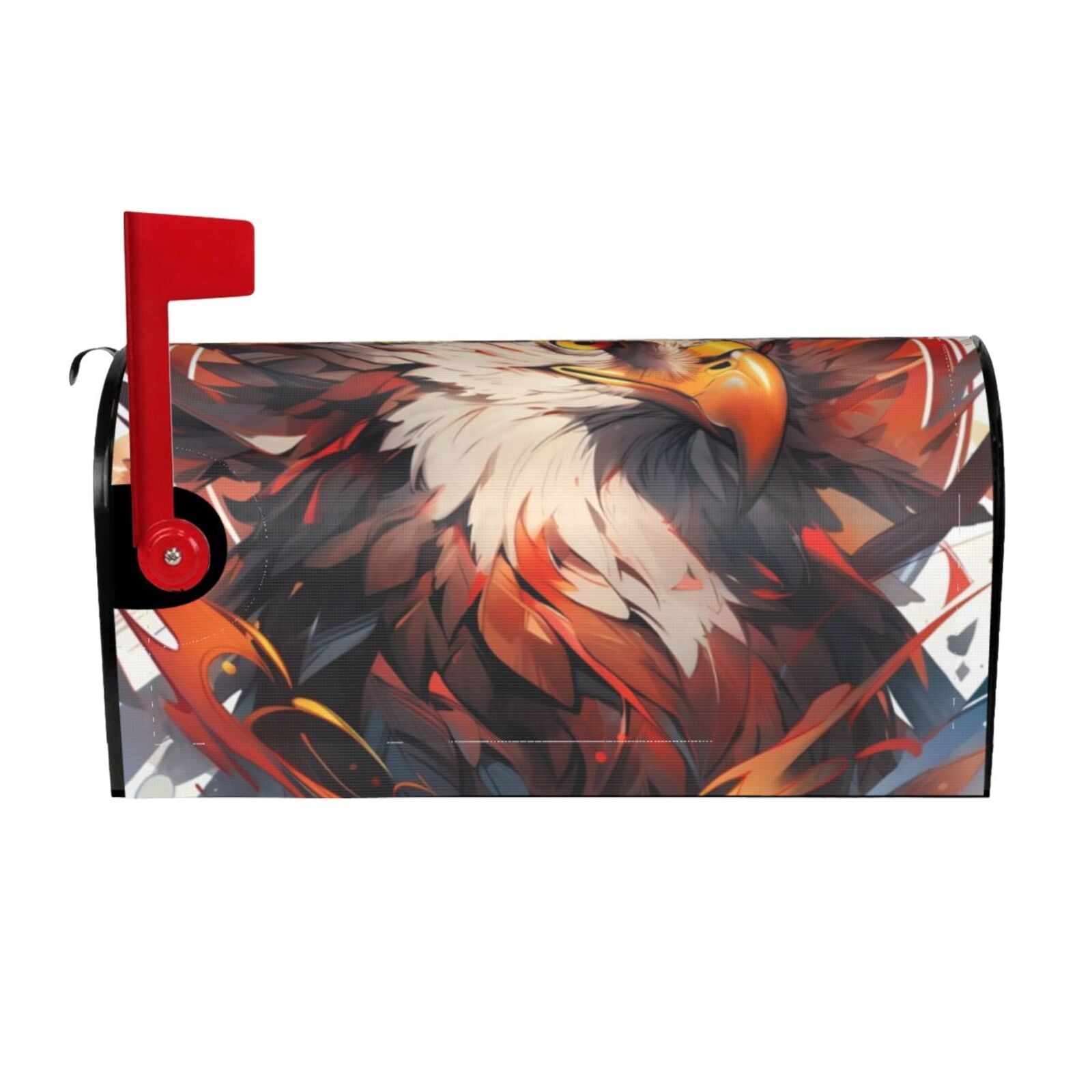 Noikeo Colorful Abstract Eagle Print Post Box Cover Magnetic Mailbox ...