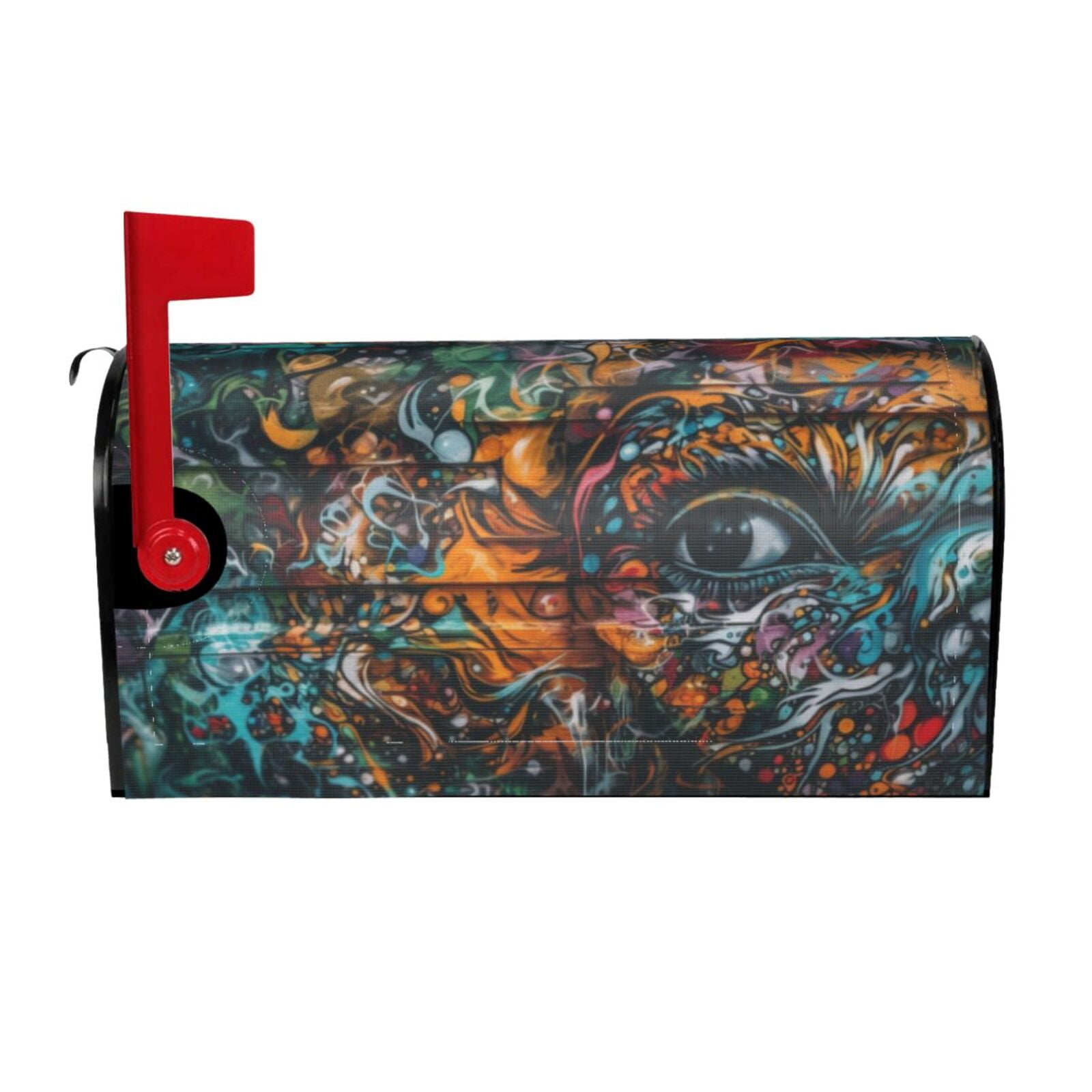 Noikeo Colorful Graffiti Abstract Eye Print Post Box Cover Magnetic ...
