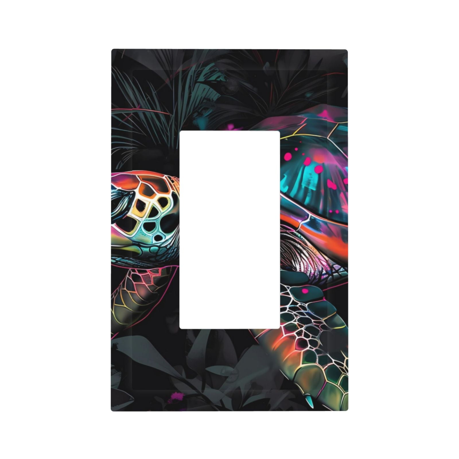 Noikeo Colorful Plant Turtle A Pattern Electrical Outlet Covers ...