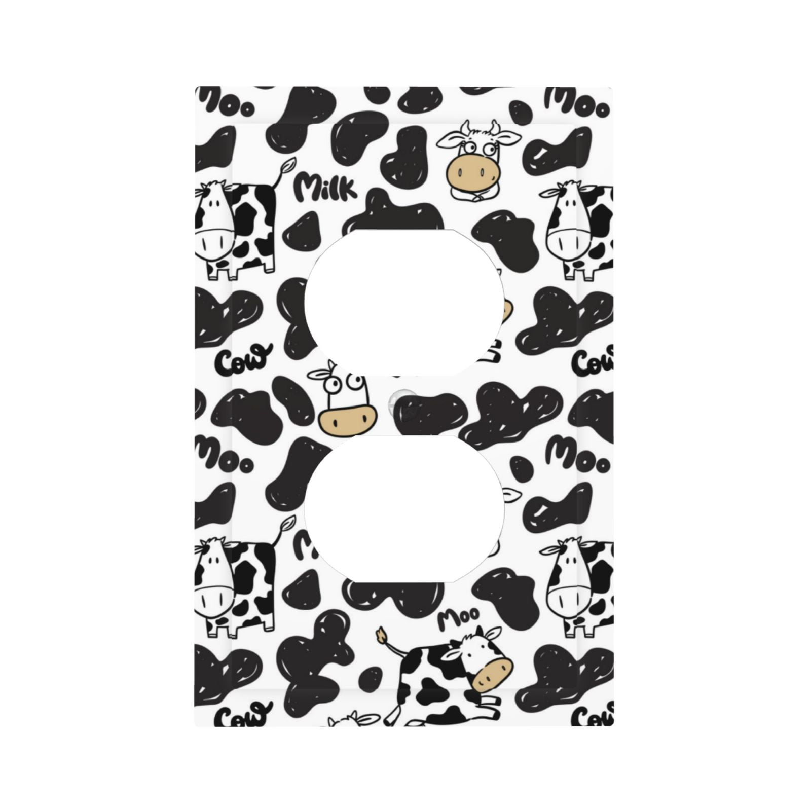 Noikeo Cow Pattern Electrical Outlet Covers-Electric Receptacle Plug ...