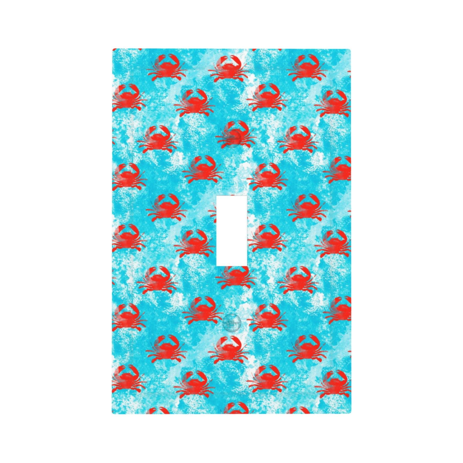 Noikeo Crab Swims In The Ocean Pattern Electrical Outlet Covers ...
