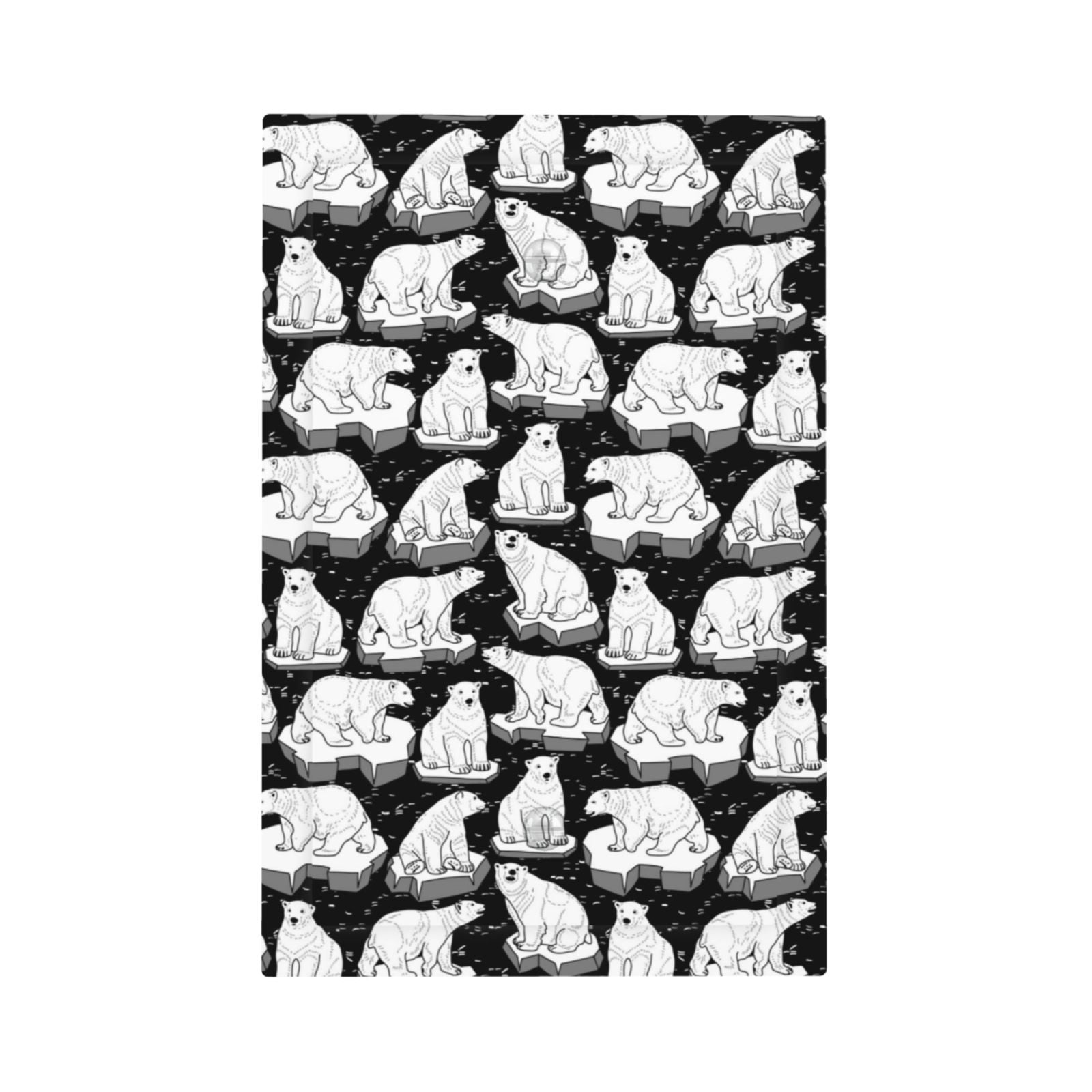 Noikeo Cute Cartoon Polar Bear Pattern Electrical Outlet Covers ...