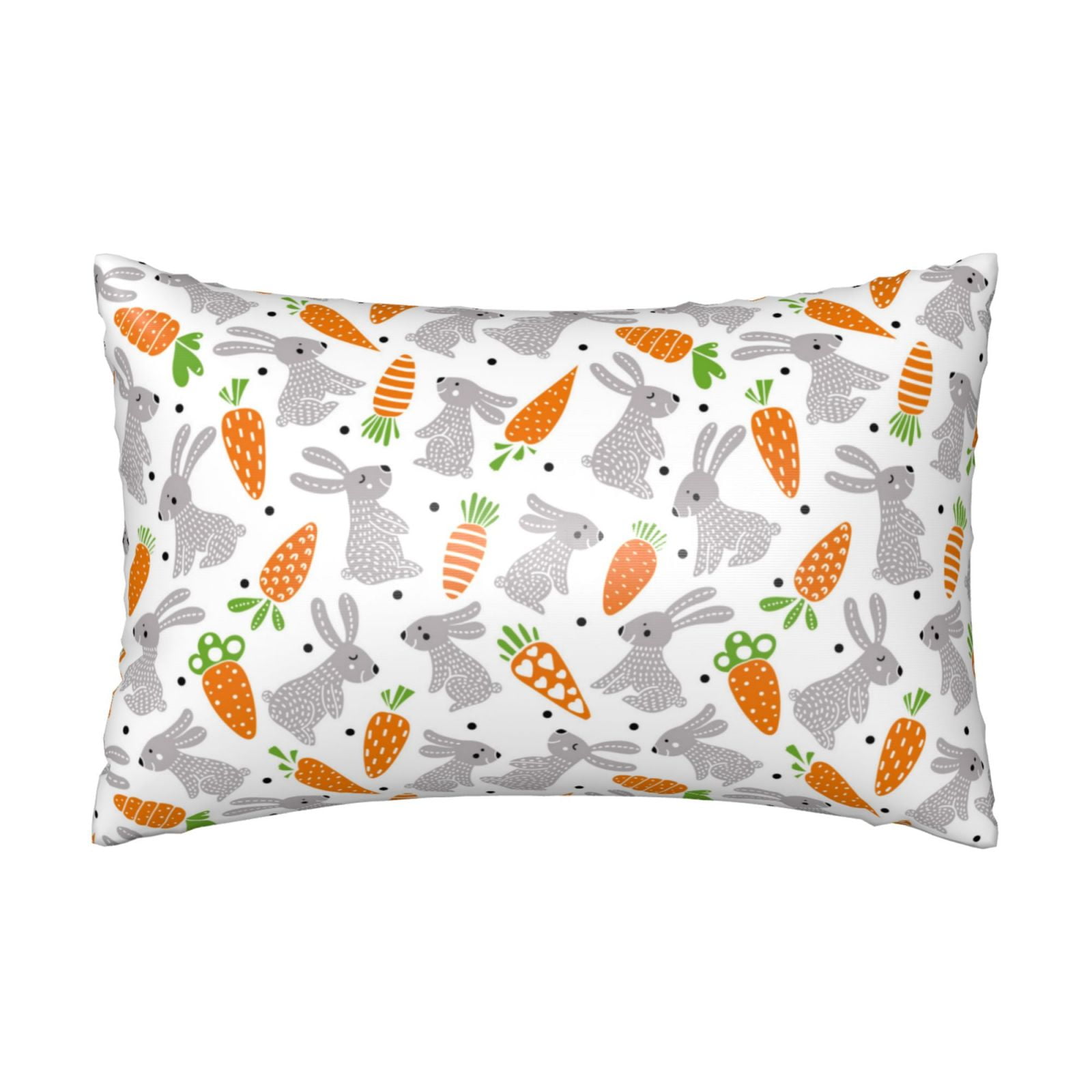 Noikeo Cute Rabbit for Silk Pillowcase for Hair and Skin - 20x30 Inches ...