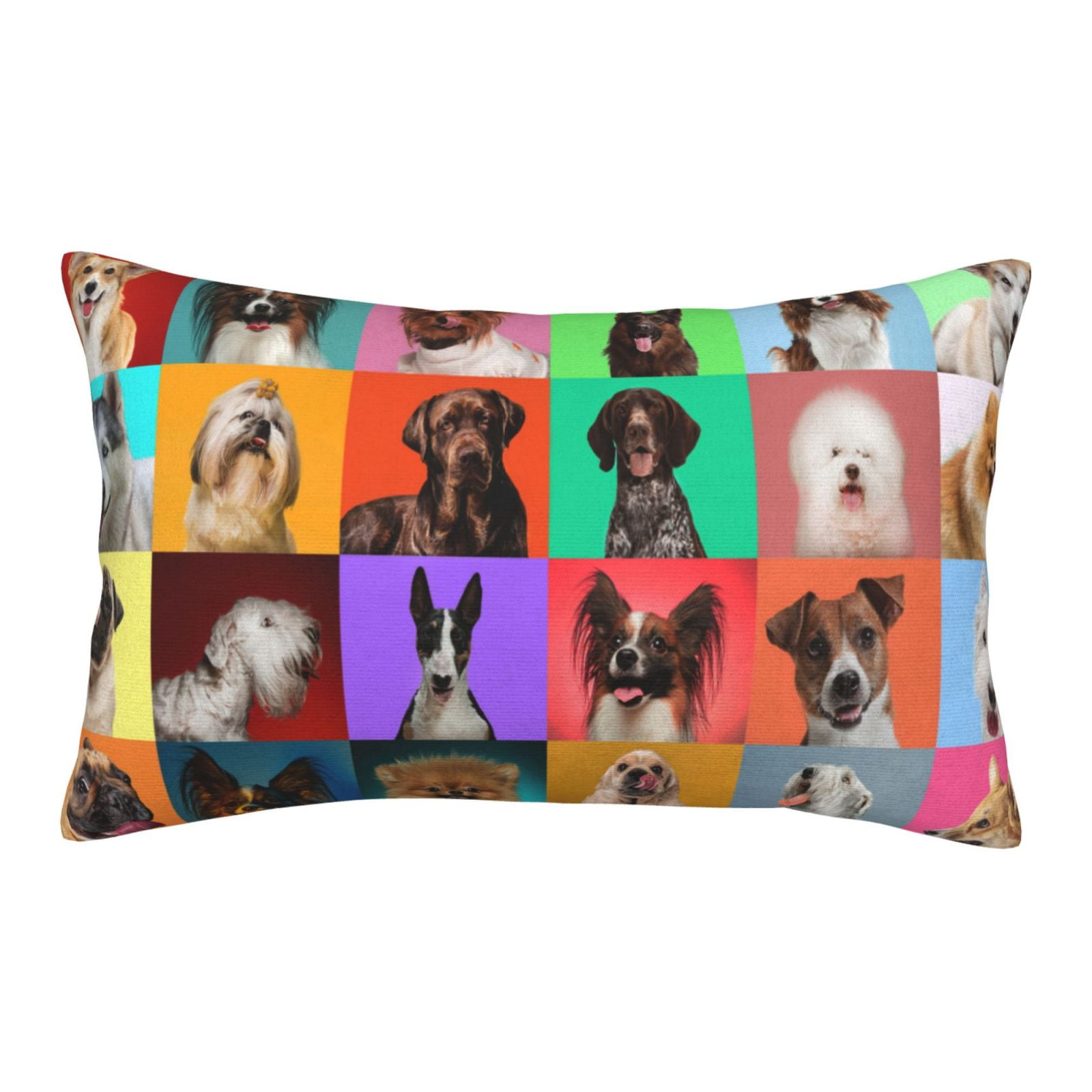 Noikeo Cute doggies Pattern Soft Home Decor Pillow Case,Wrinkle-Free ...