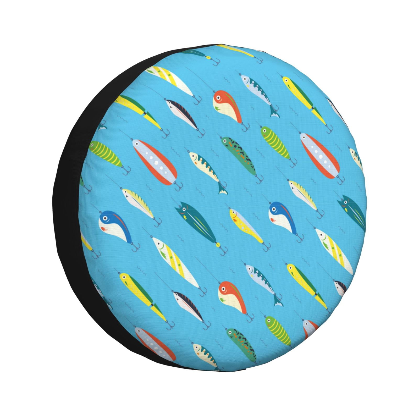 Noikeo Different Color Fishing Bait Pattern 14-17 inch Spare Tire Cover ...