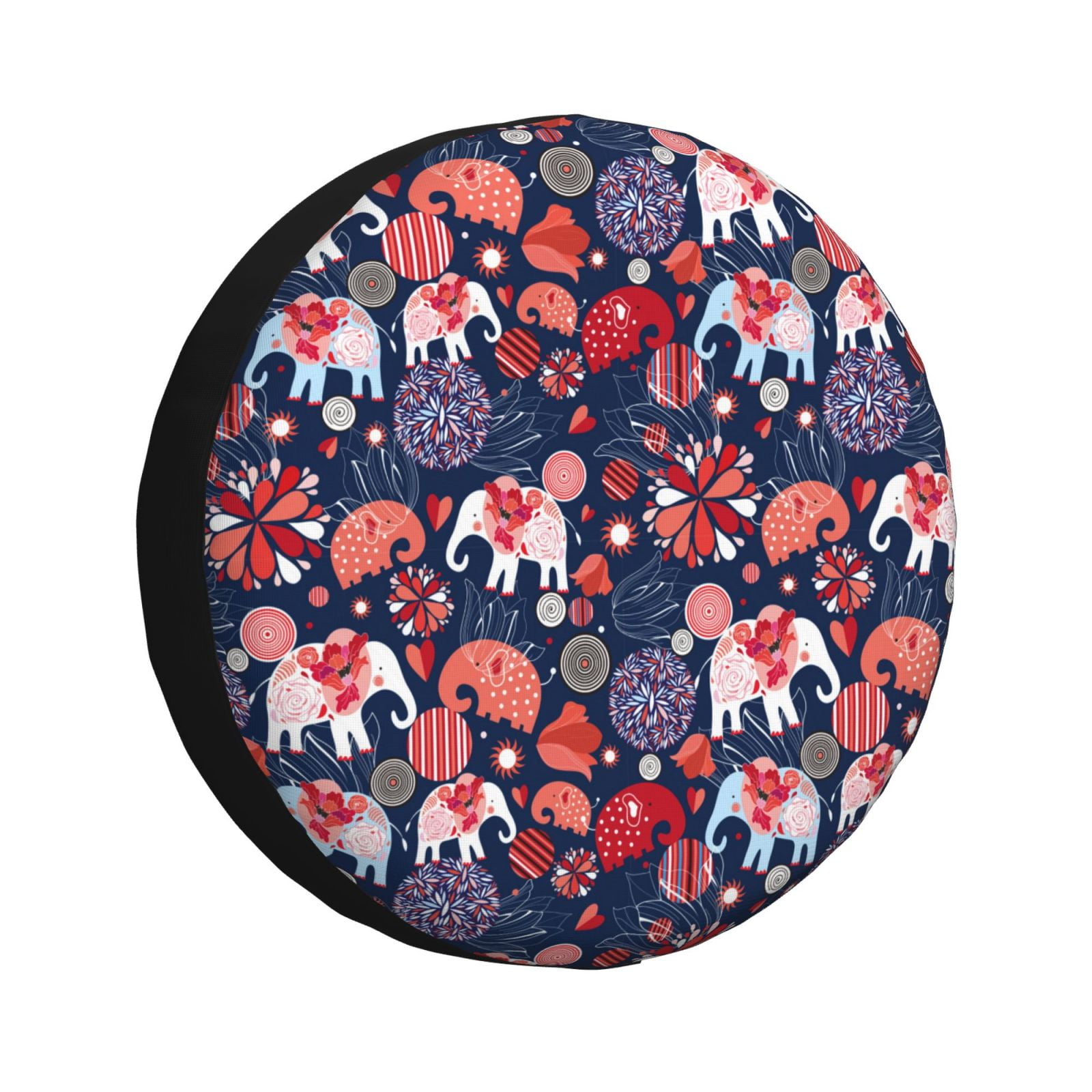 Noikeo Elephants Pattern 14-17 inch Spare Tire Cover,Universal Spare ...
