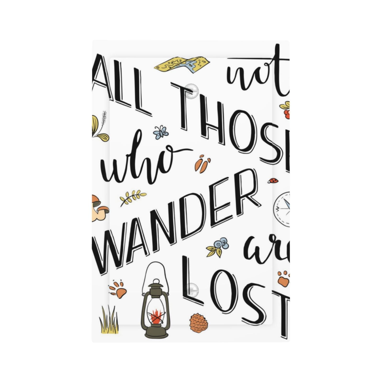 Noikeo Not All Those Who Wander Are Lost 3 Pattern Electrical Outlet Covers-Electric Receptacle ...