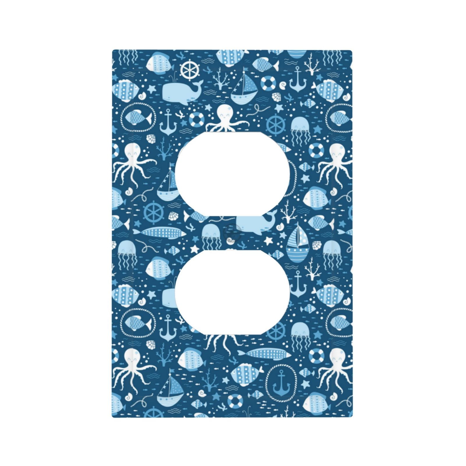 Noikeo Octopus And Whale Pattern Electrical Outlet Covers-Electric ...