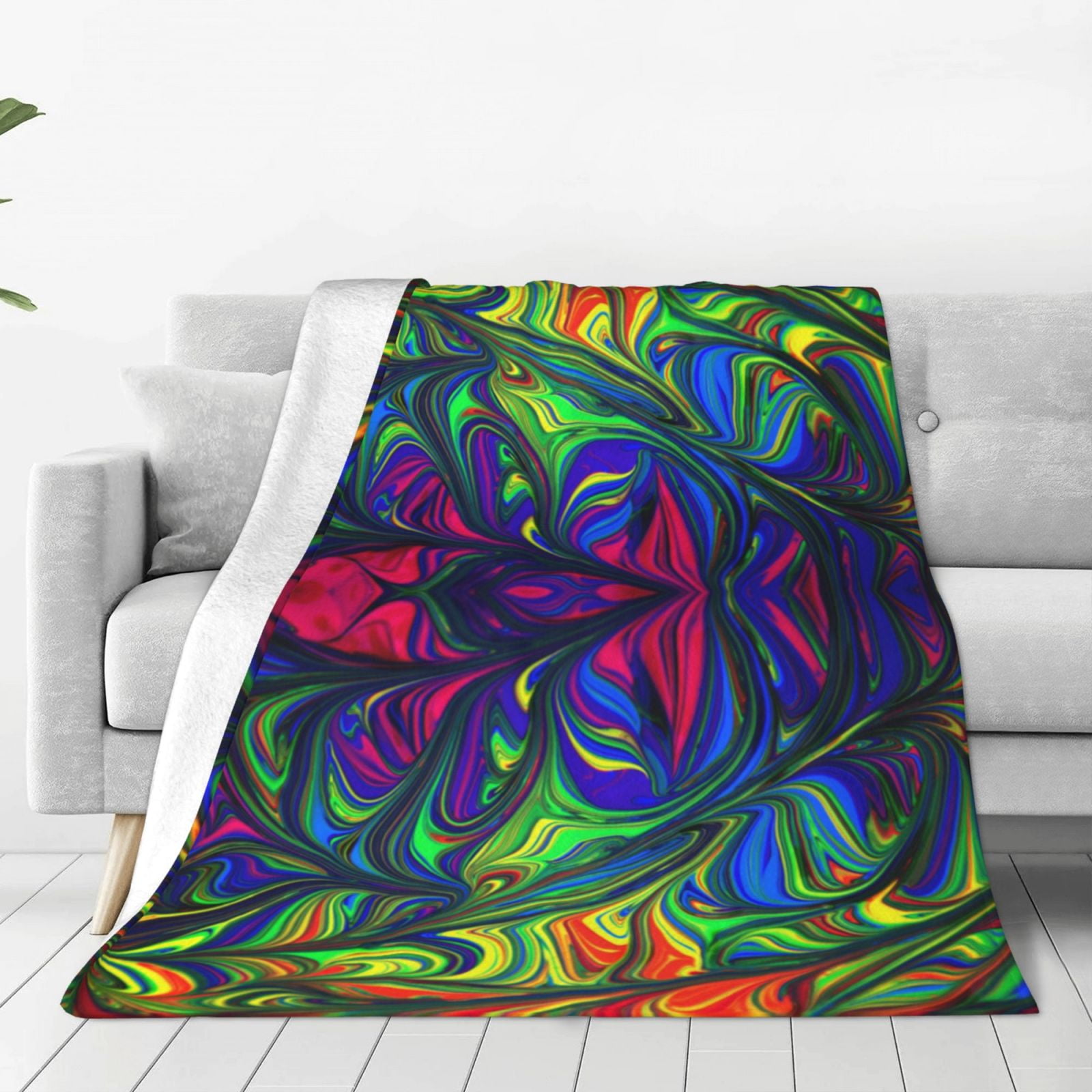 Noikeo Pride Rainbow Pattern Fleece Throw Blanket,Fleece Throw Blankets ...