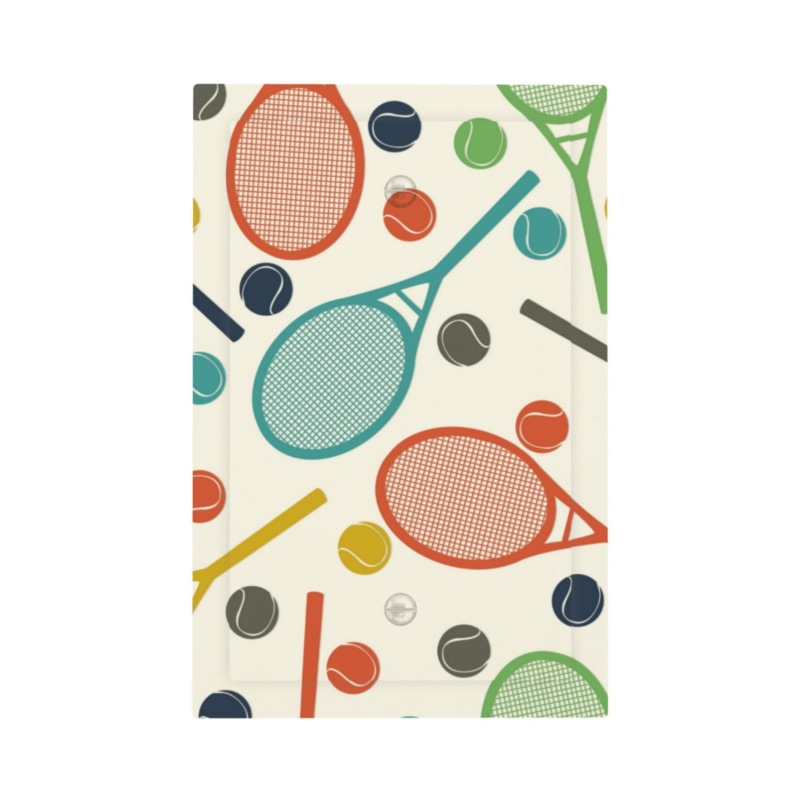 Noikeo Racket and Tennis Ball Pattern Electrical Outlet Covers-Electric ...