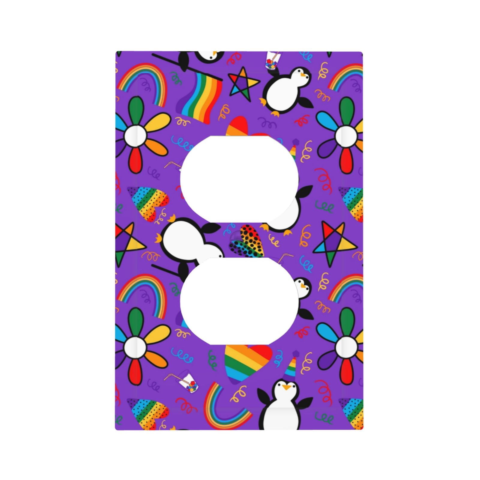 Noikeo Rainbow Lgbt Penguin Pattern Electrical Outlet Covers-Electric ...