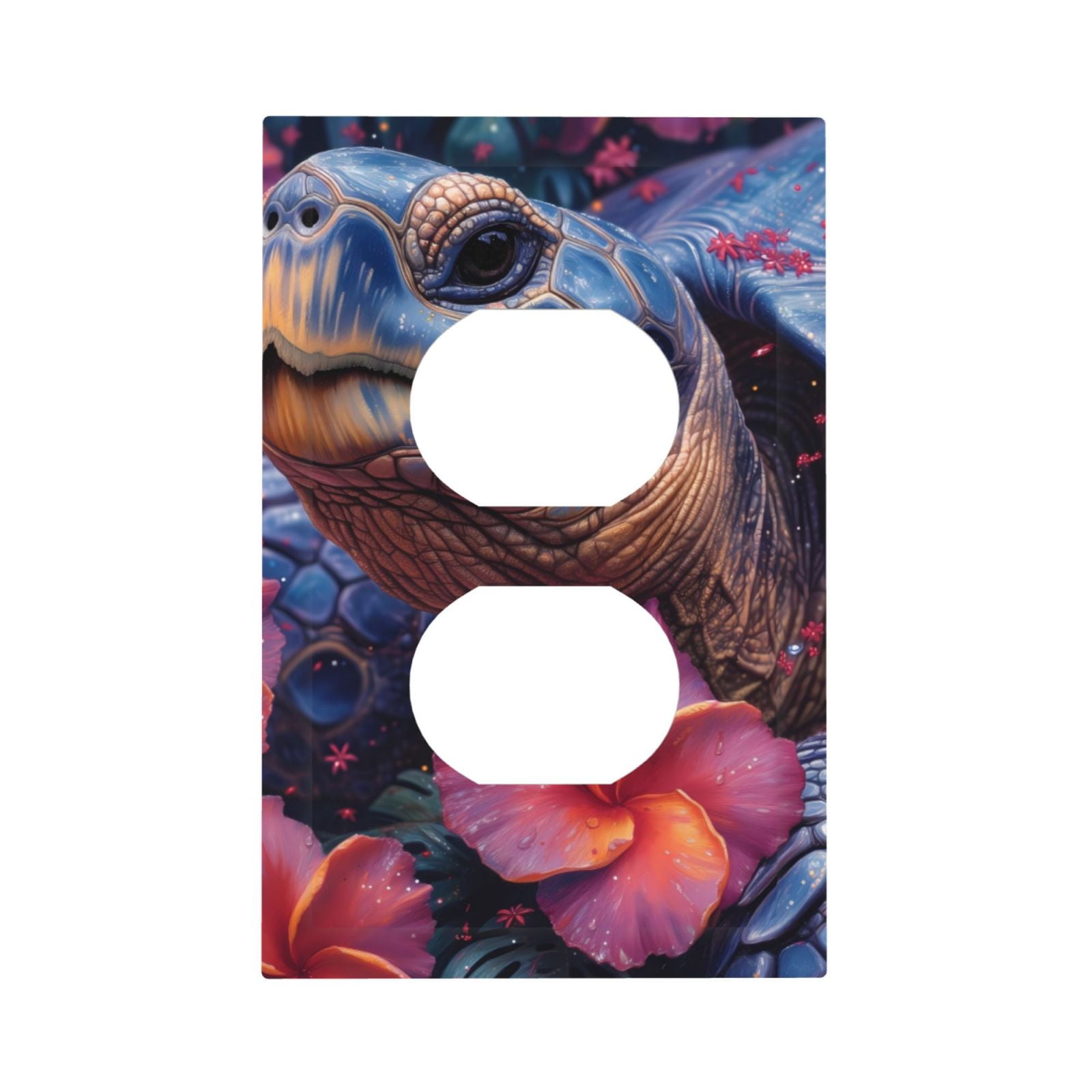 Noikeo Realistic Flower Turtle Pattern Electrical Outlet Covers ...