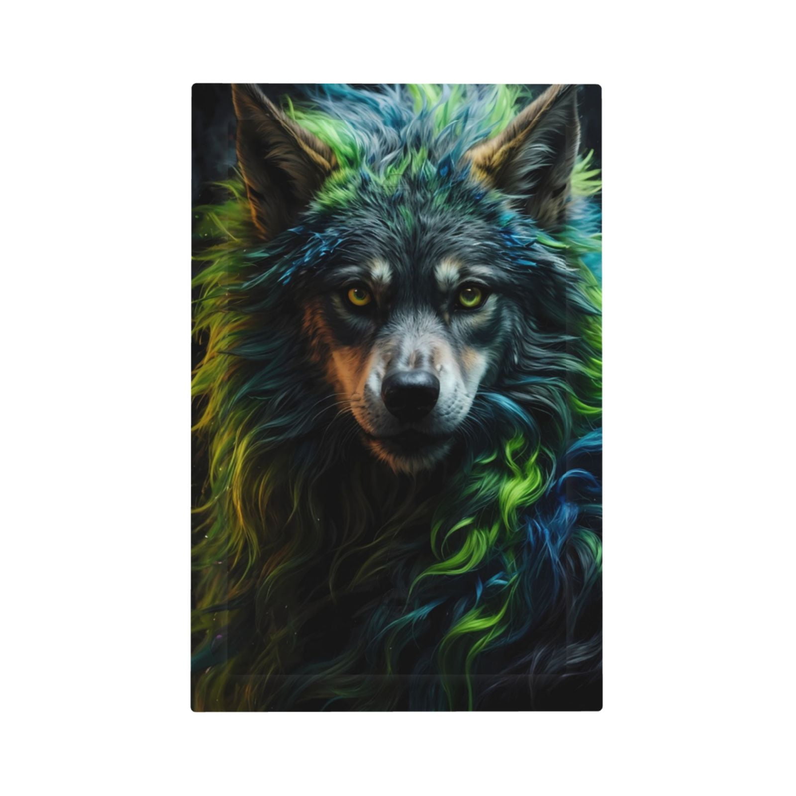 Noikeo Realistic Style Colorful Wolf A Pattern Electrical Outlet Covers ...