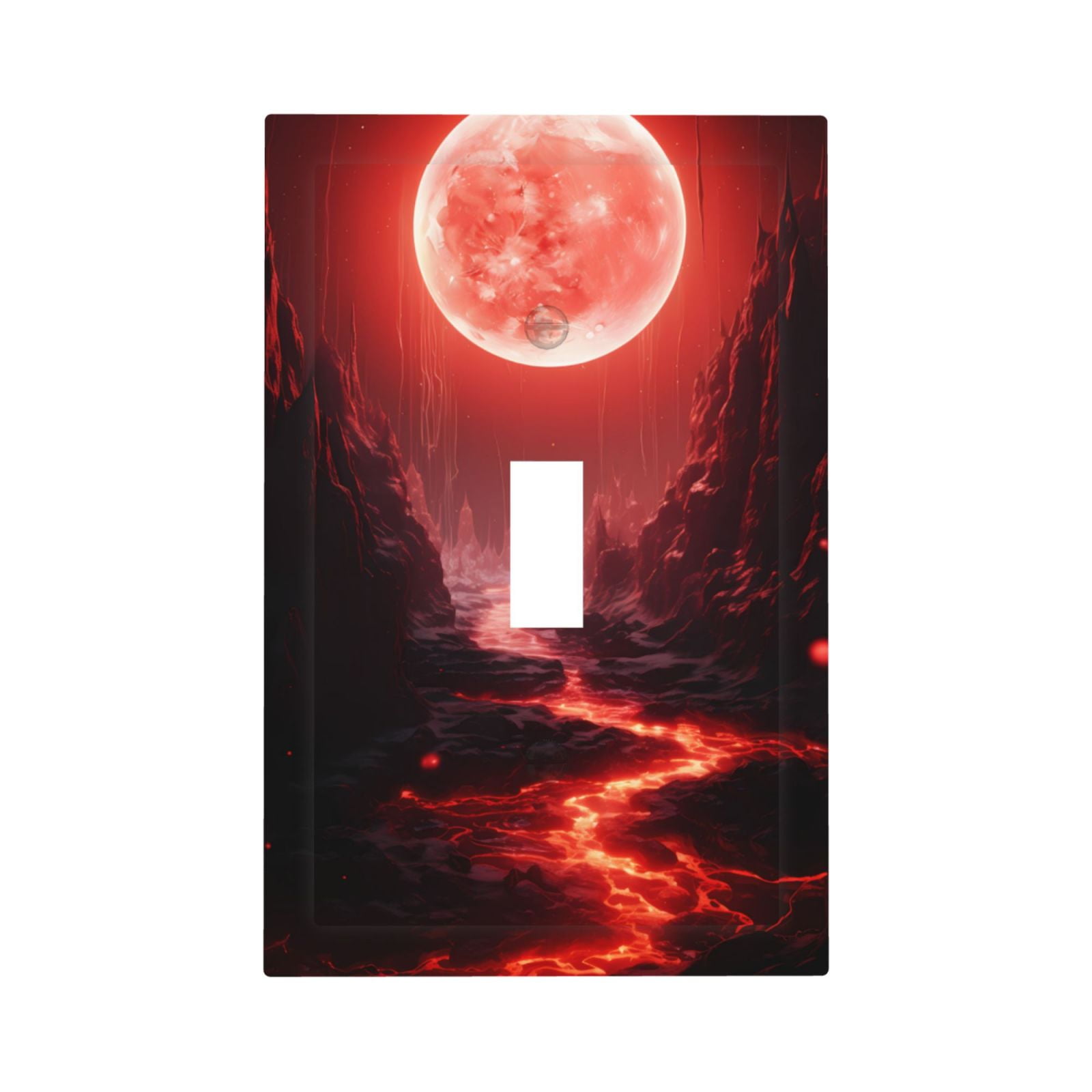 Noikeo Red Moon Lava Pattern Electrical Outlet Covers-Electric ...